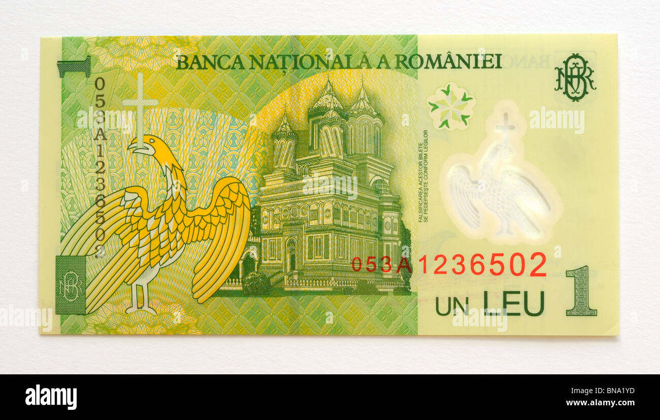 Leu romania romanian bank note hi-res stock photography and images - Alamy