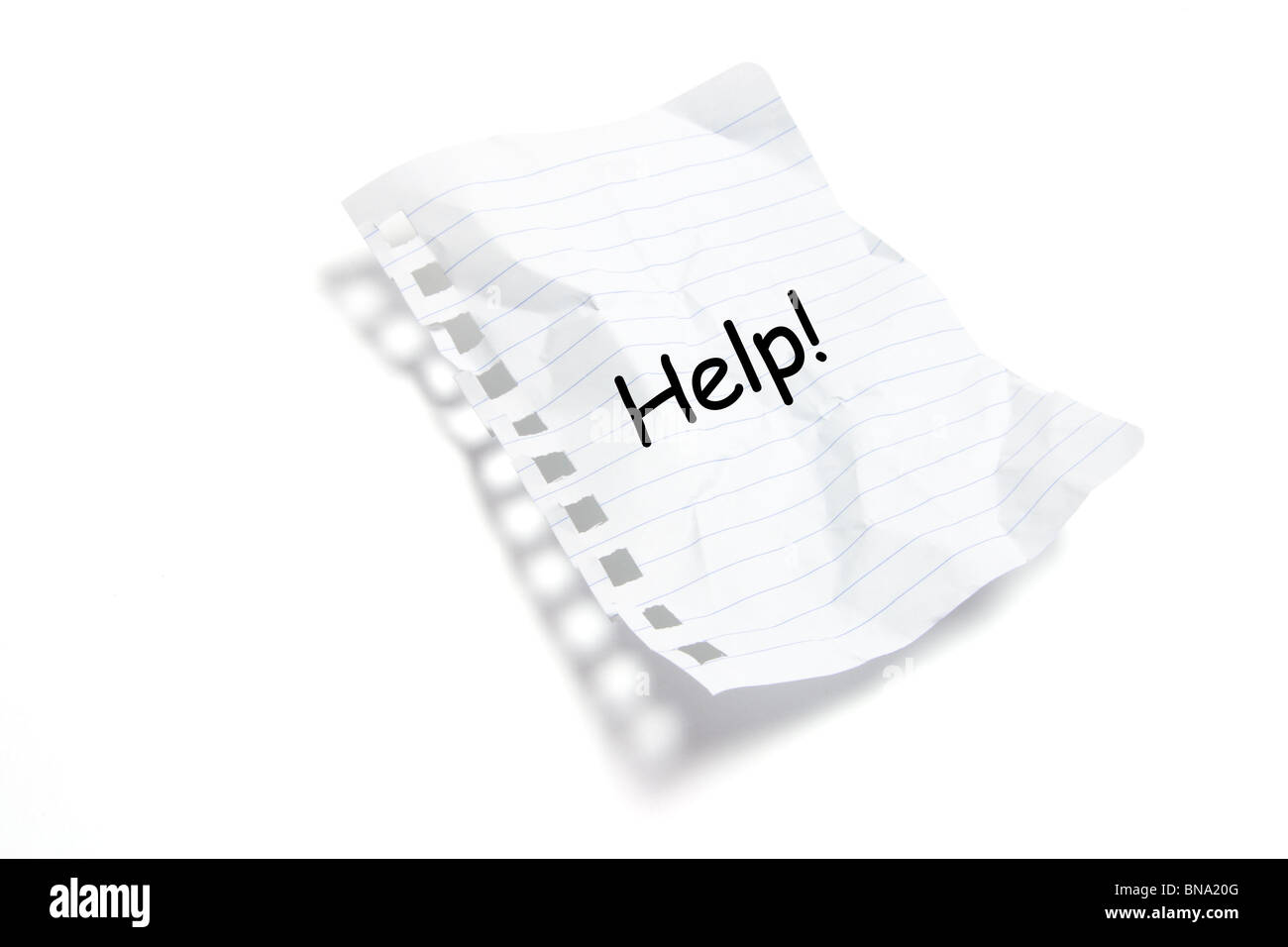 Help note hi-res stock photography and images - Alamy