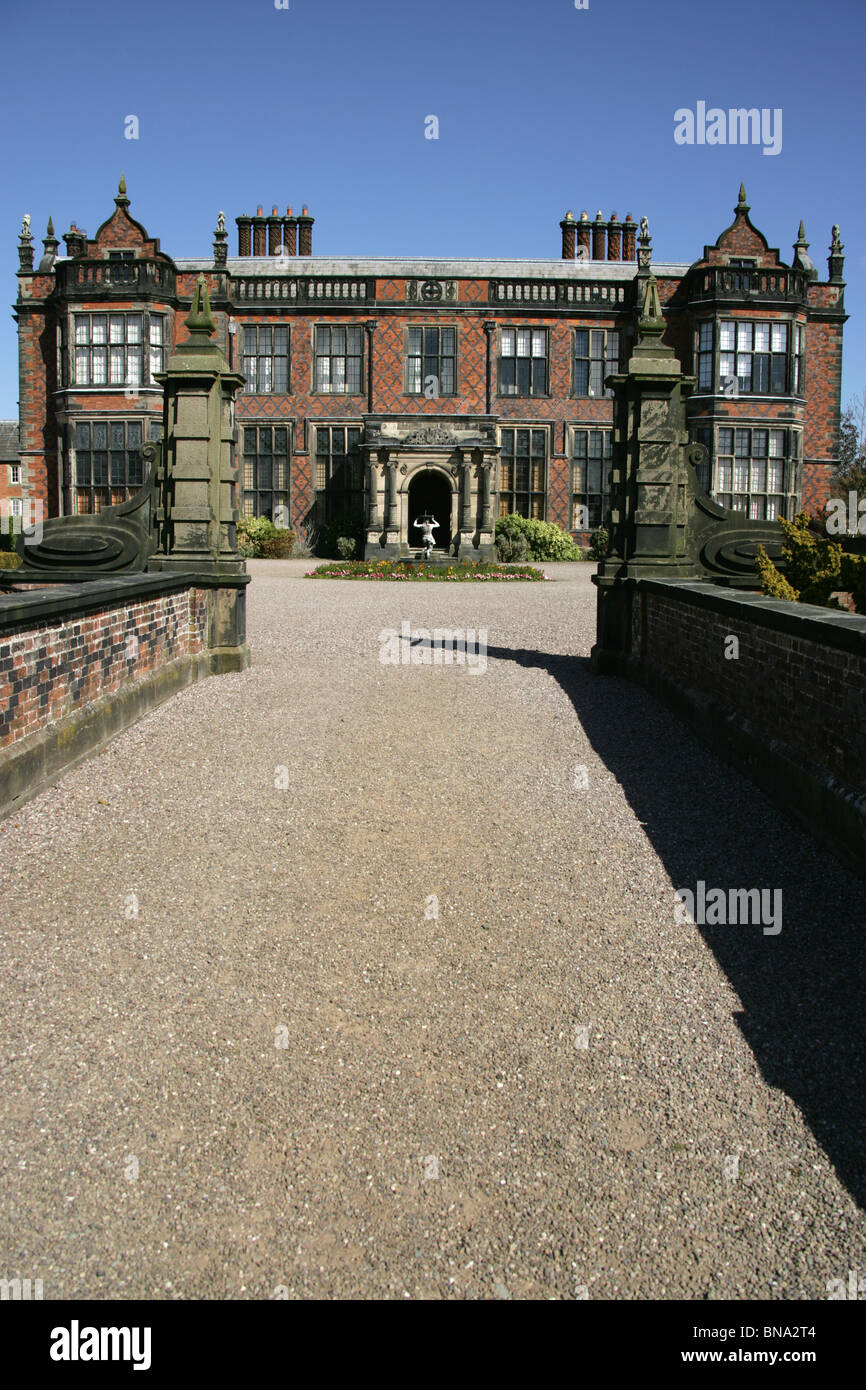 Arley Hall & Gardens, England. South elevation of the Grade II* listed ...