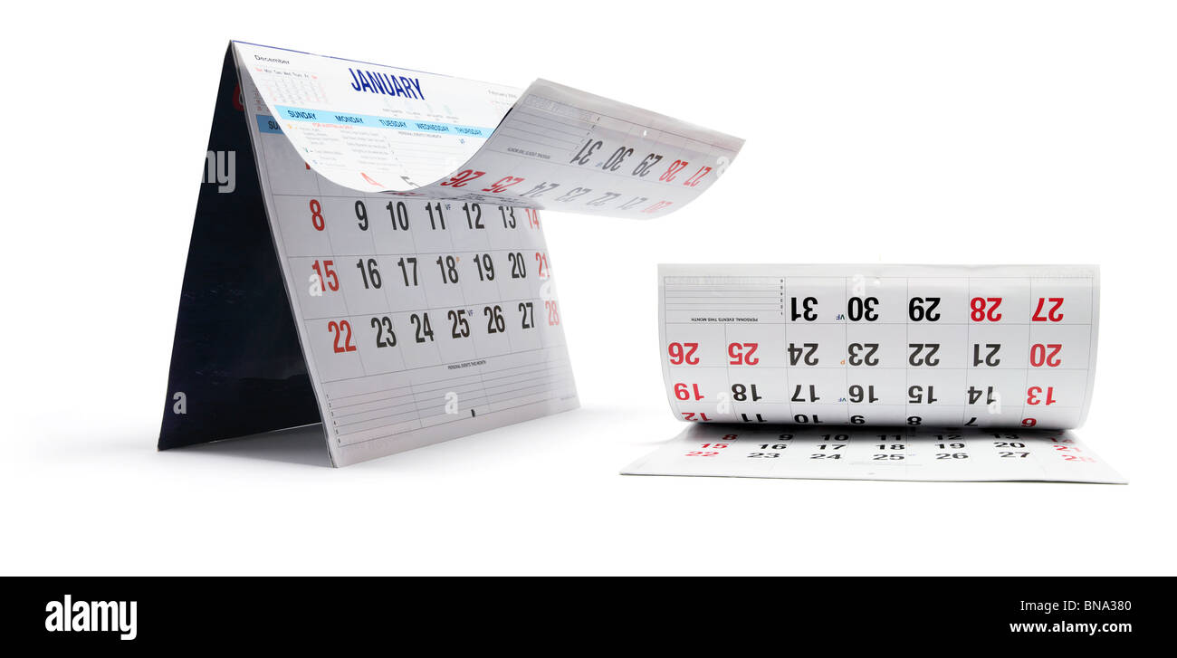 Calendars isolated hi-res stock photography and images - Alamy
