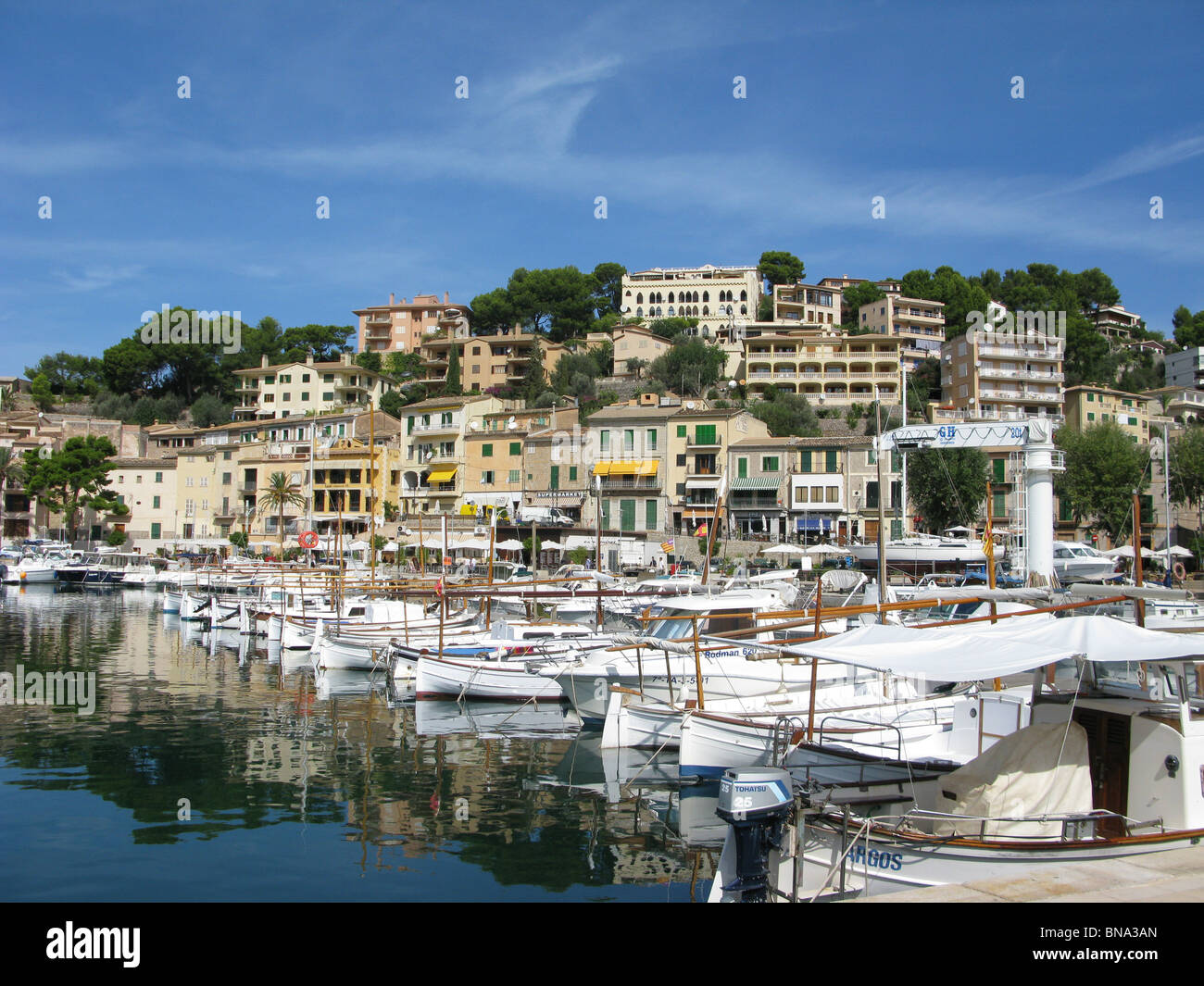 The Port of Soller Majorca Spain Stock Photo - Alamy