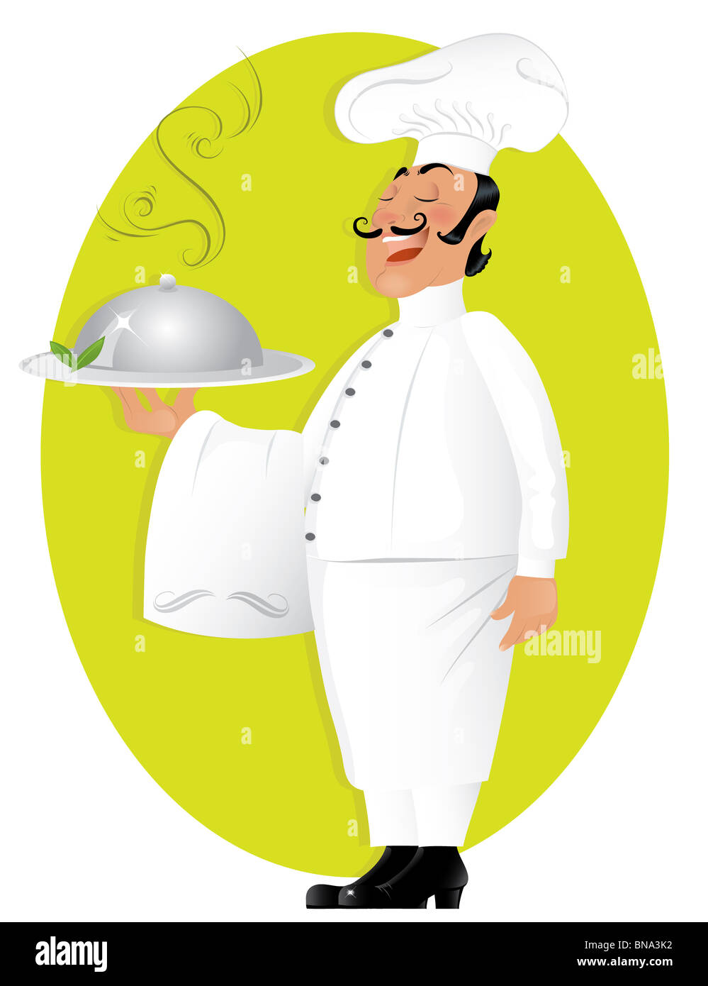 Professional chef illustration Stock Photo - Alamy