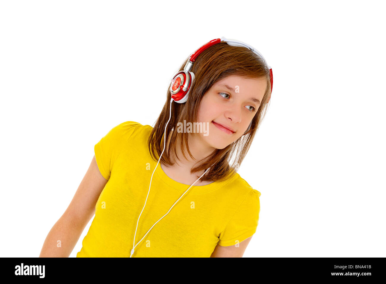 Girl Teenager listens to her ipod Stock Photo - Alamy