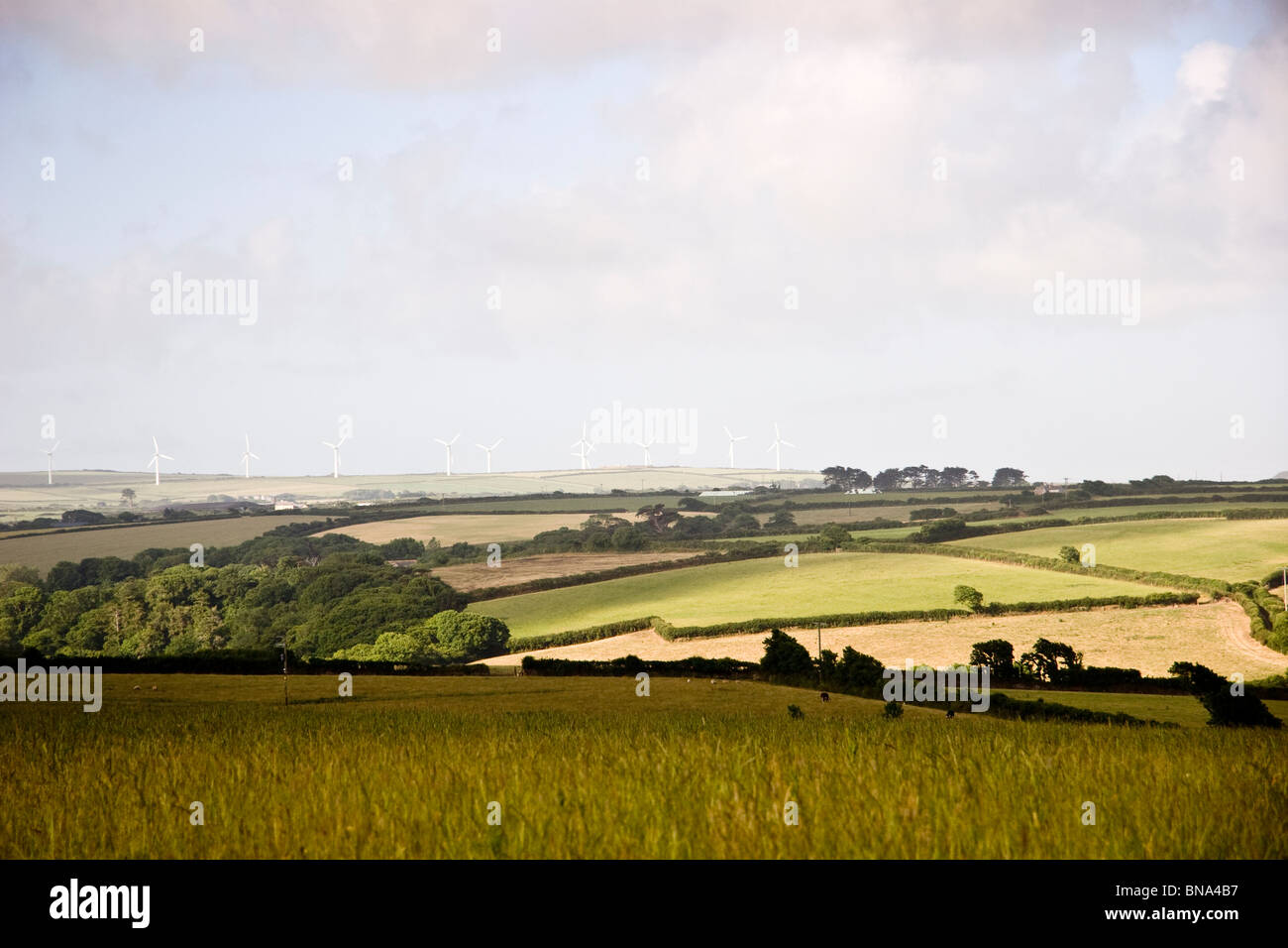 Village landscape, Cornwall, England Stock Photo - Alamy