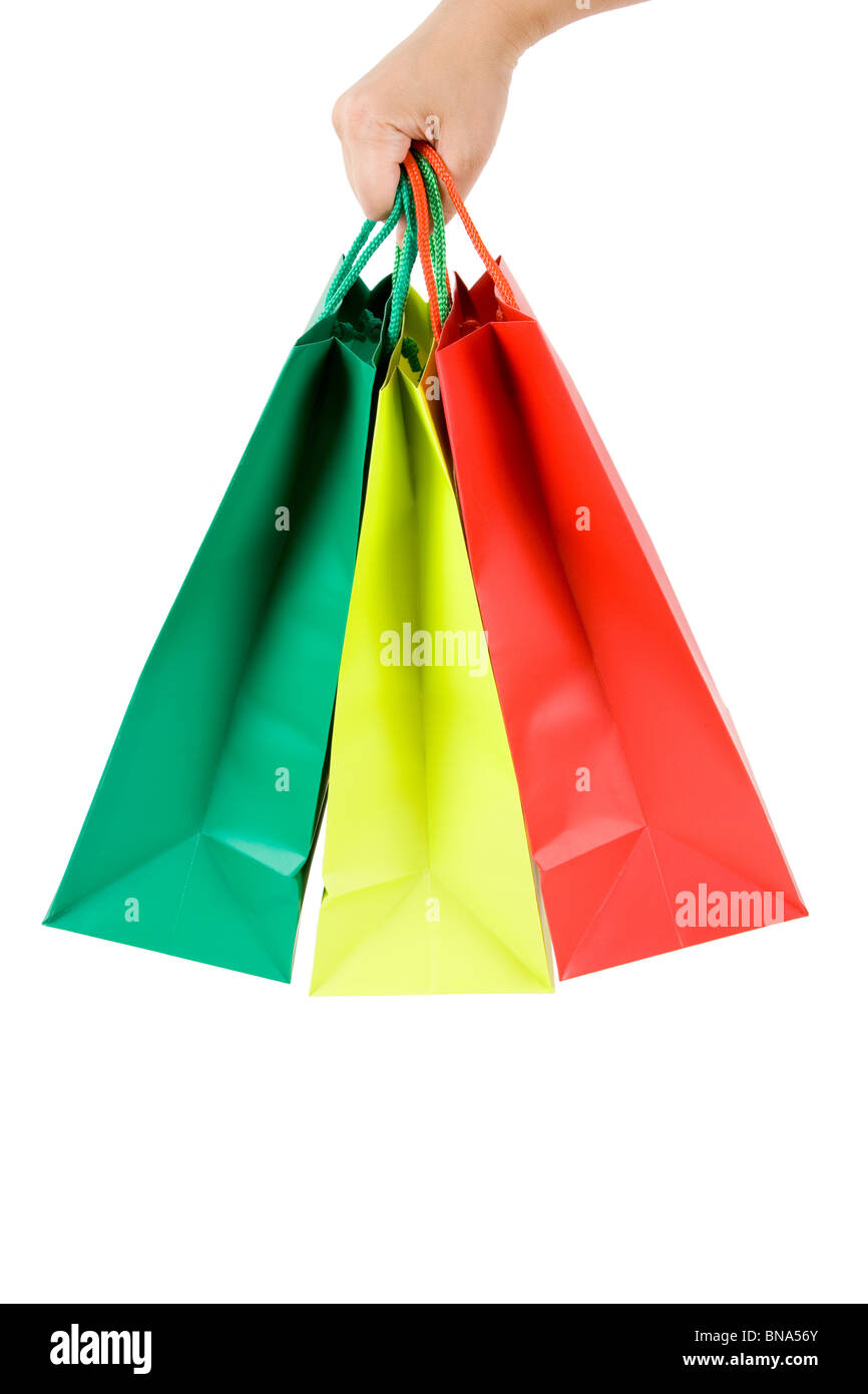 Shopping Bags close up shot Stock Photo - Alamy