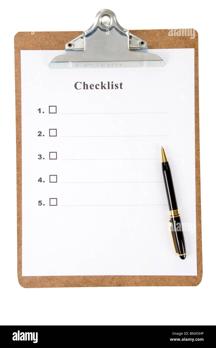 Checklist pen hi-res stock photography and images - Alamy