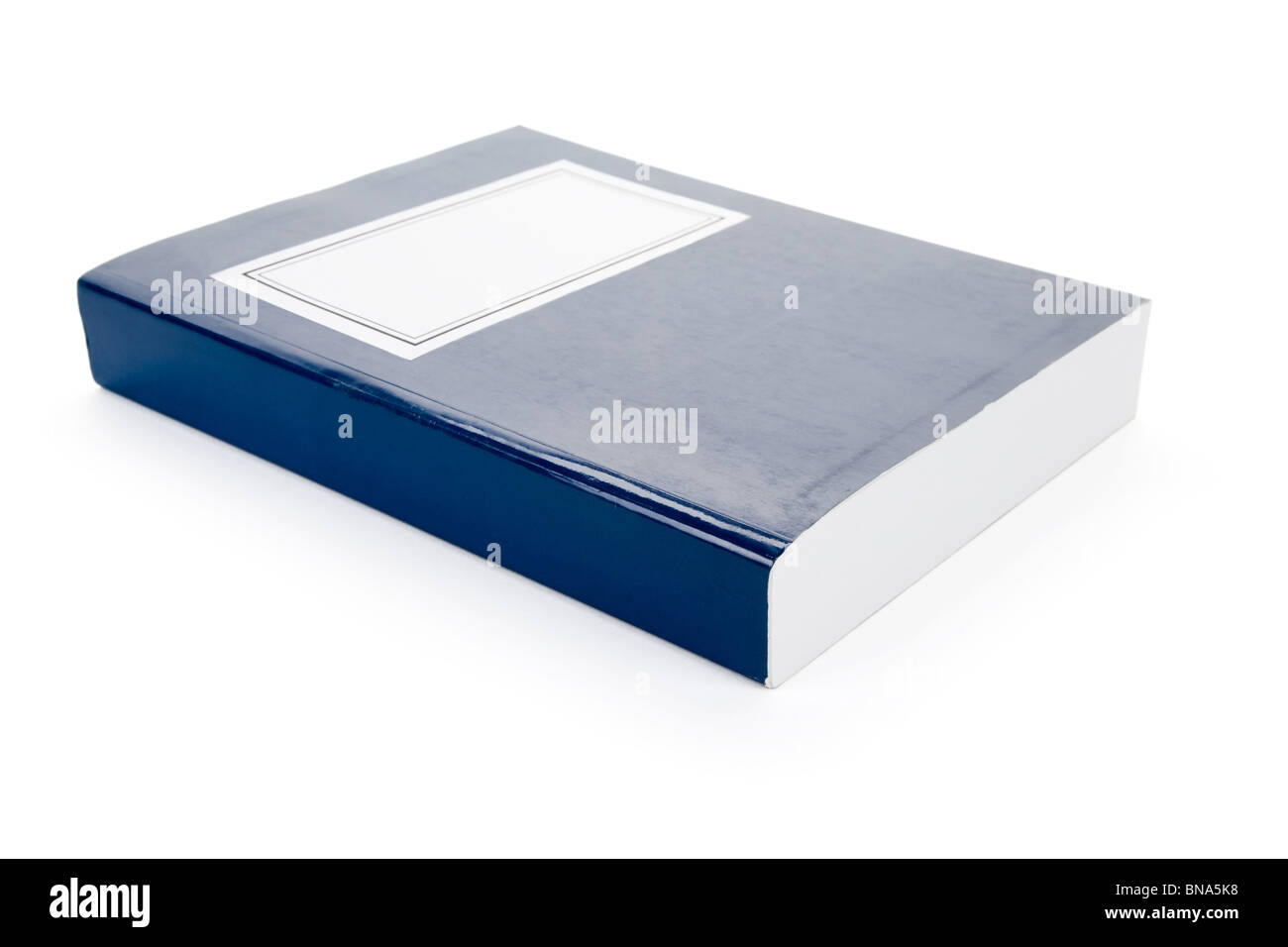 Blue book with white background Stock Photo - Alamy