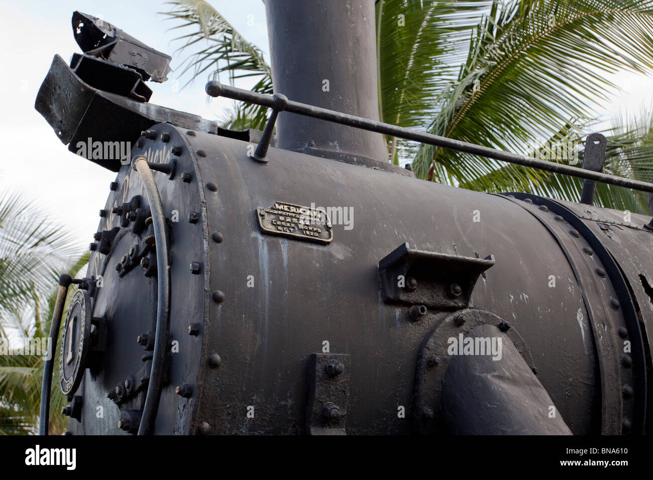 front end of steam locomotive Stock Photo - Alamy