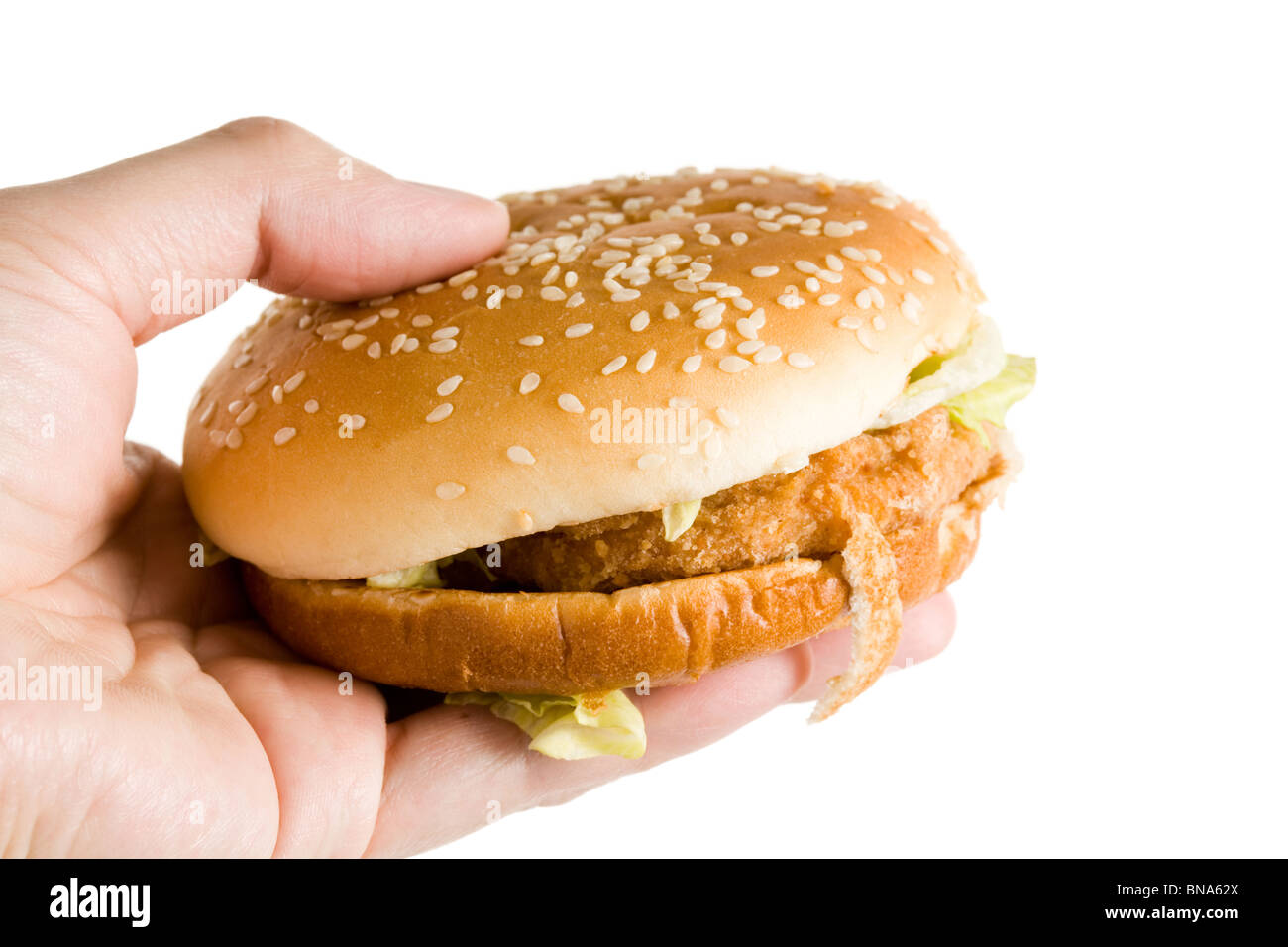 a hamburger close up shot Stock Photo - Alamy