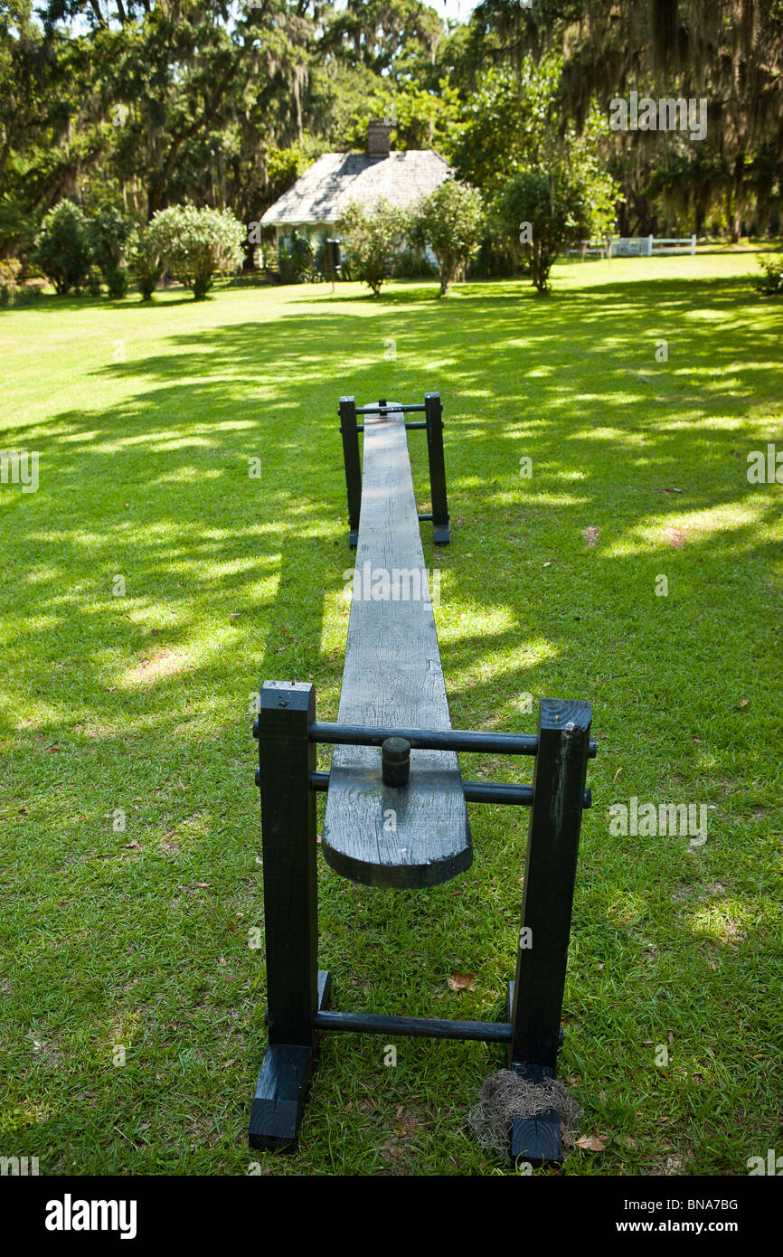 A joggling board at Hopsewee Plantation mansion in Georgetown, SC Stock ...