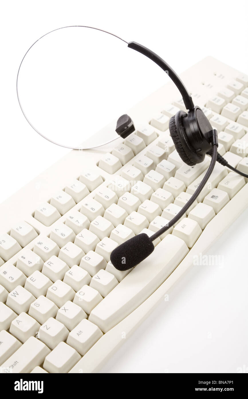 Black headset hi-res stock photography and images - Alamy