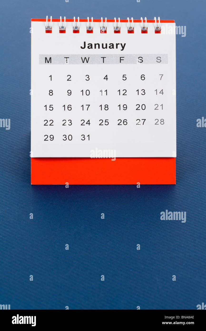 Calendar December close up with blue background Stock Photo - Alamy