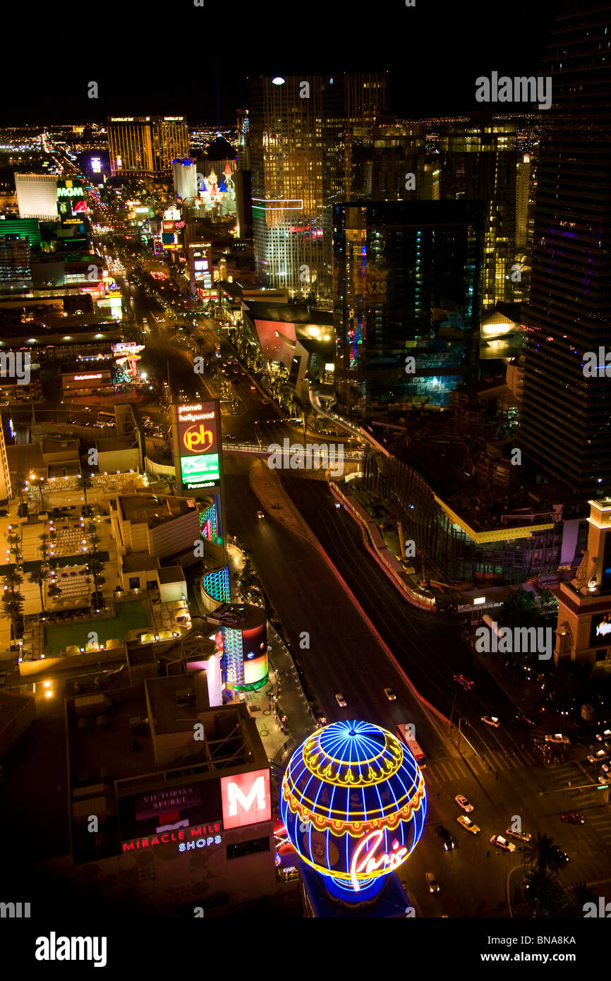 The Strip at night, Las Vegas, Nevada Stock Photo - Alamy