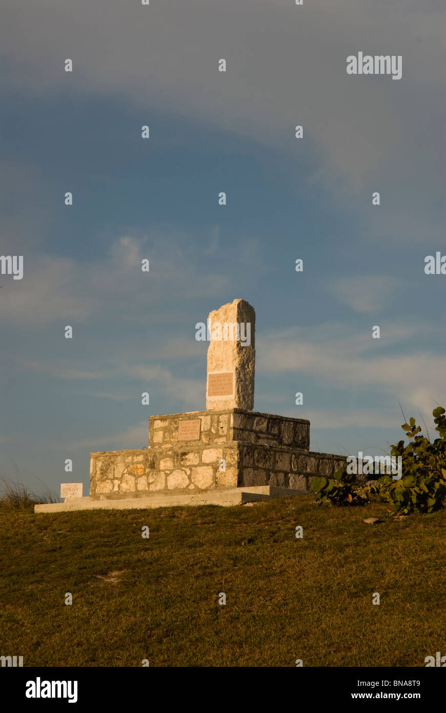 Monument, Hope Town, Abaco, Bahamas Stock Photo - Alamy