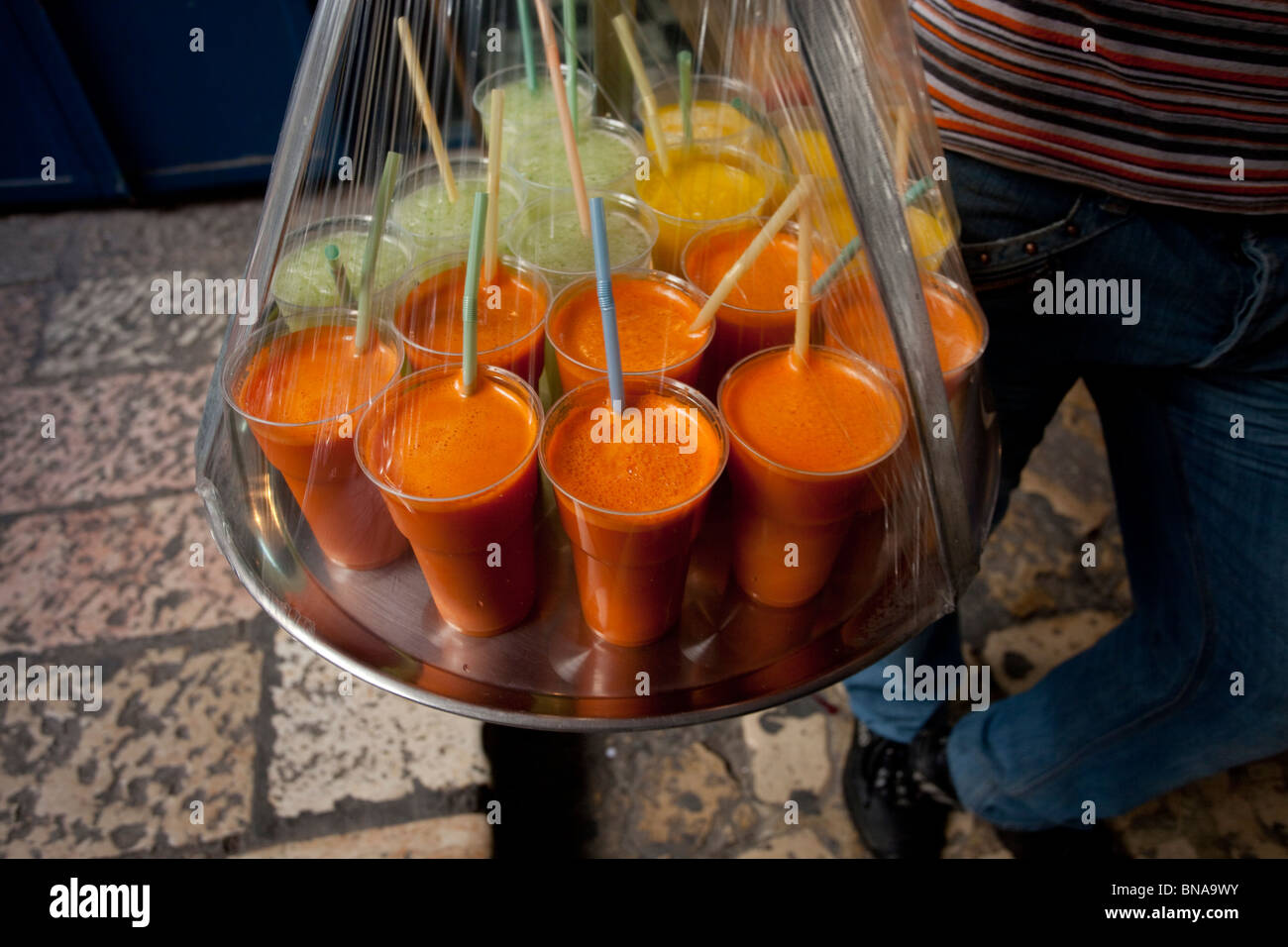 Jerusalem fresh orange juice hi-res stock photography and images - Alamy