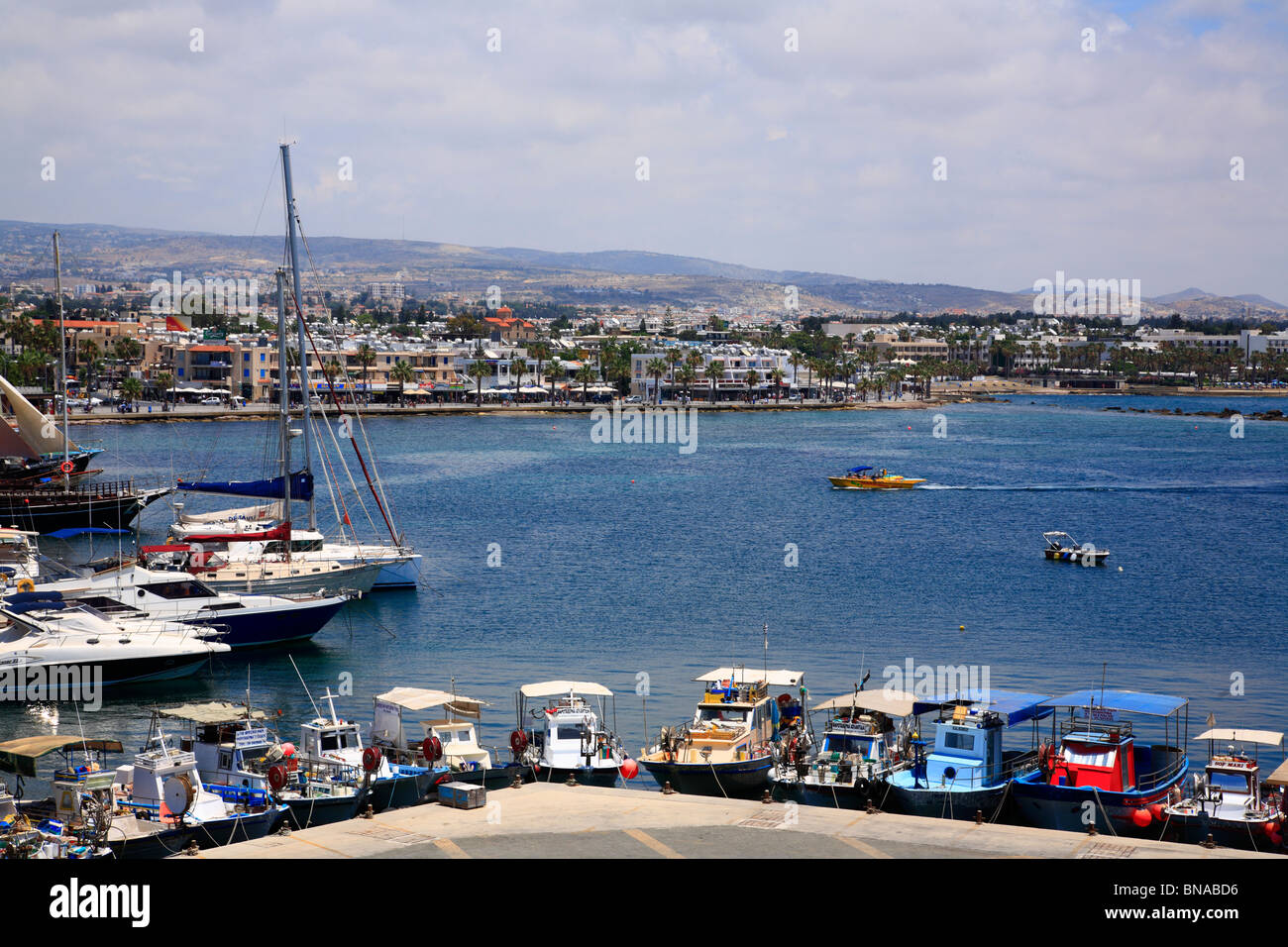 Paphos harbour view hi-res stock photography and images - Alamy