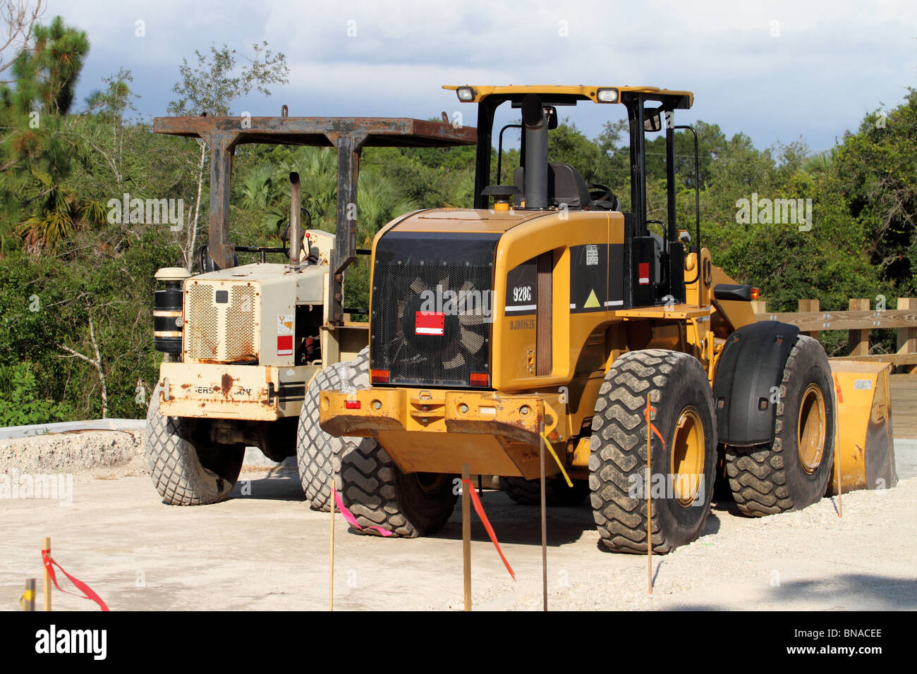 Construction equipment at build site Stock Photo - Alamy