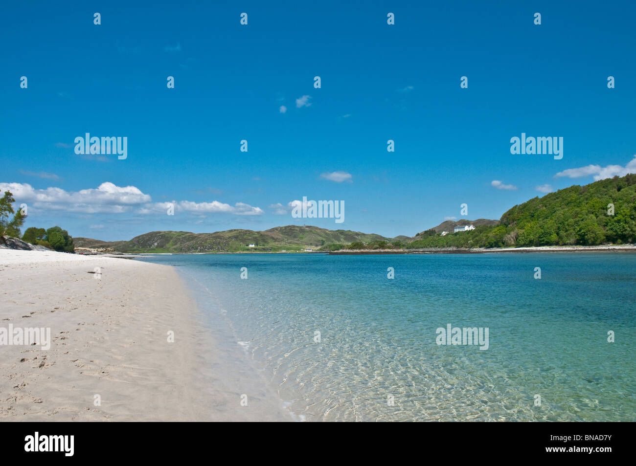River Morar and Morar Sands nr Mallaig Highland Scotland Stock Photo ...