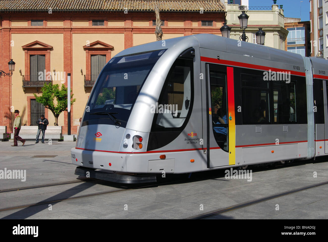 Seville tram system hi-res stock photography and images - Alamy