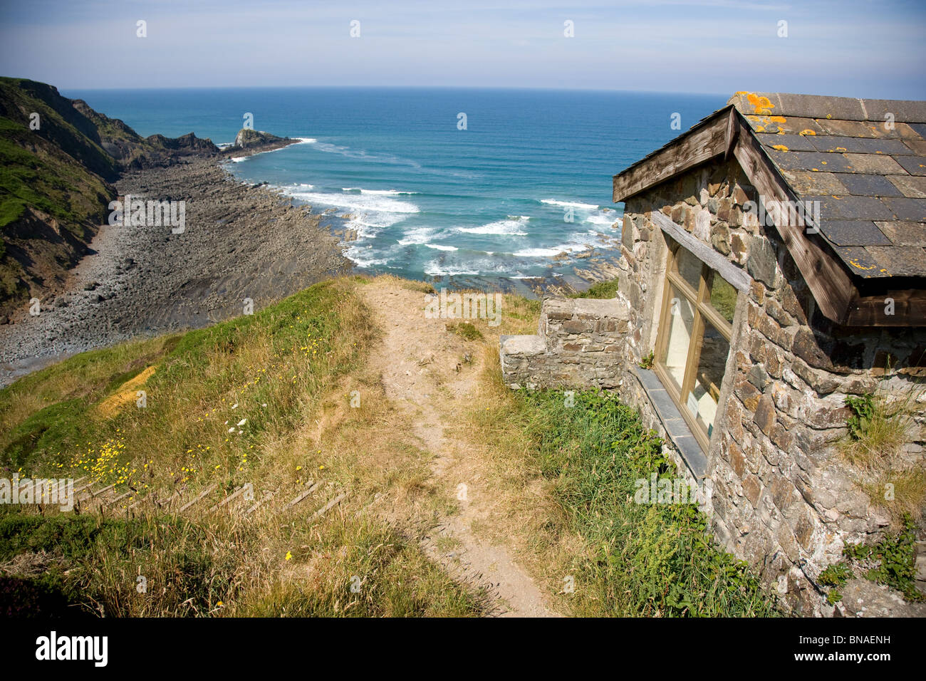 Ronald Duncan playwright and poet's remote hut perched high on the ...