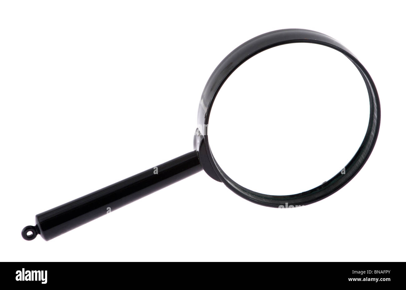 Magnifying glass isolated on the white Stock Photo - Alamy