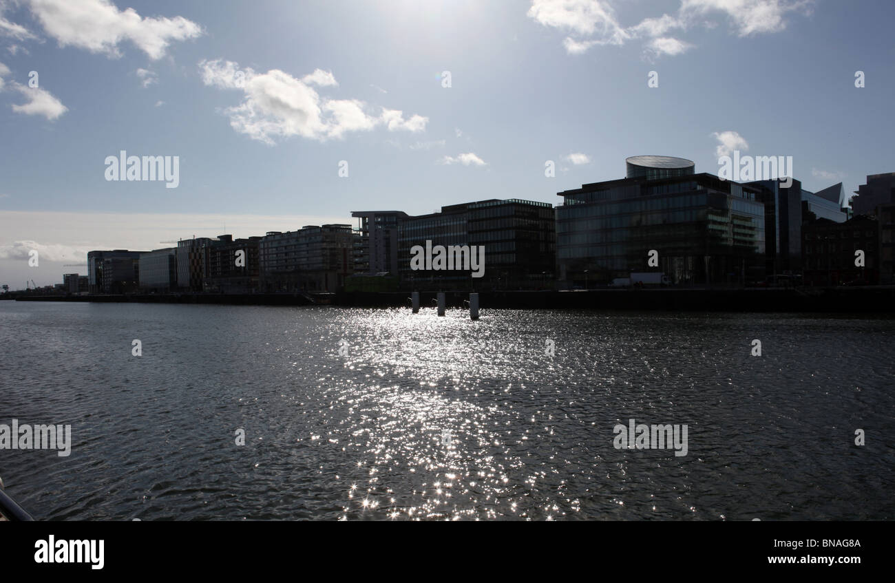 Dublin river liffey mid day Stock Photo - Alamy