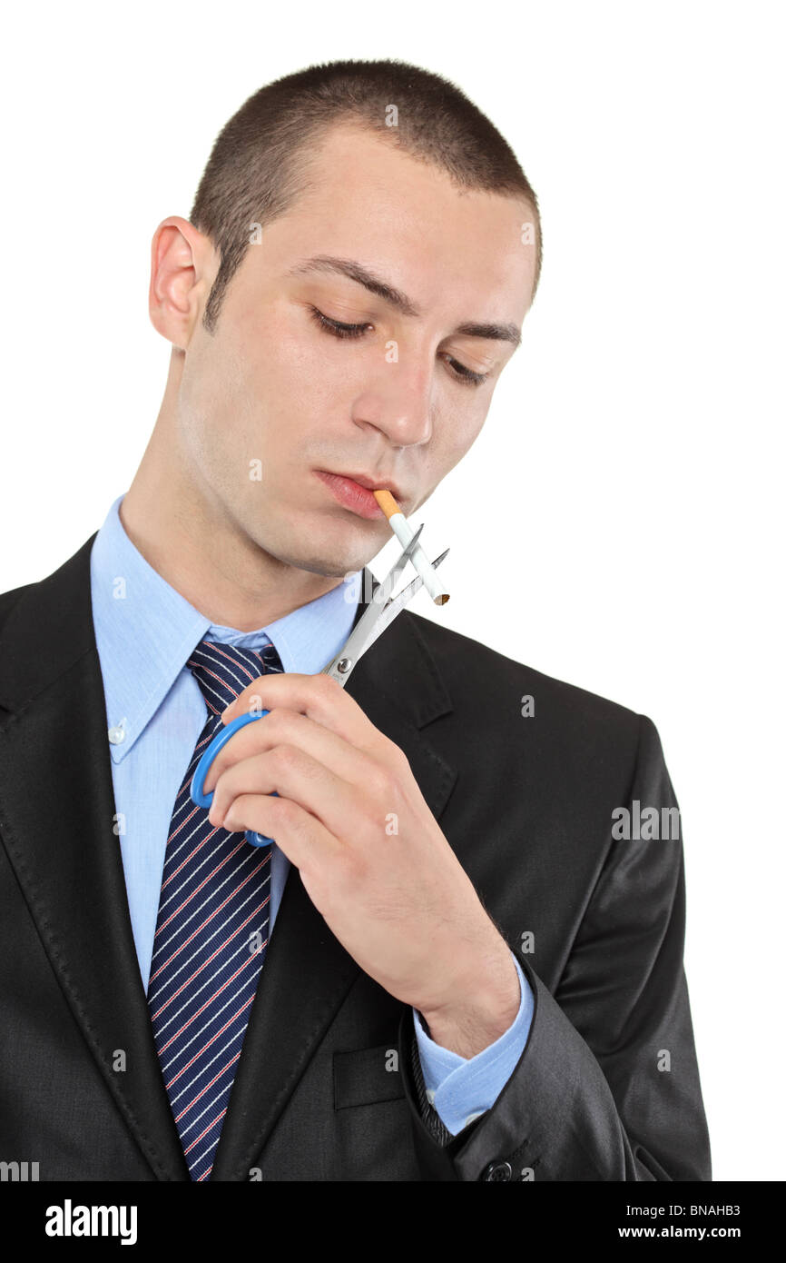 Scissors in white background stop hi-res stock photography and images ...