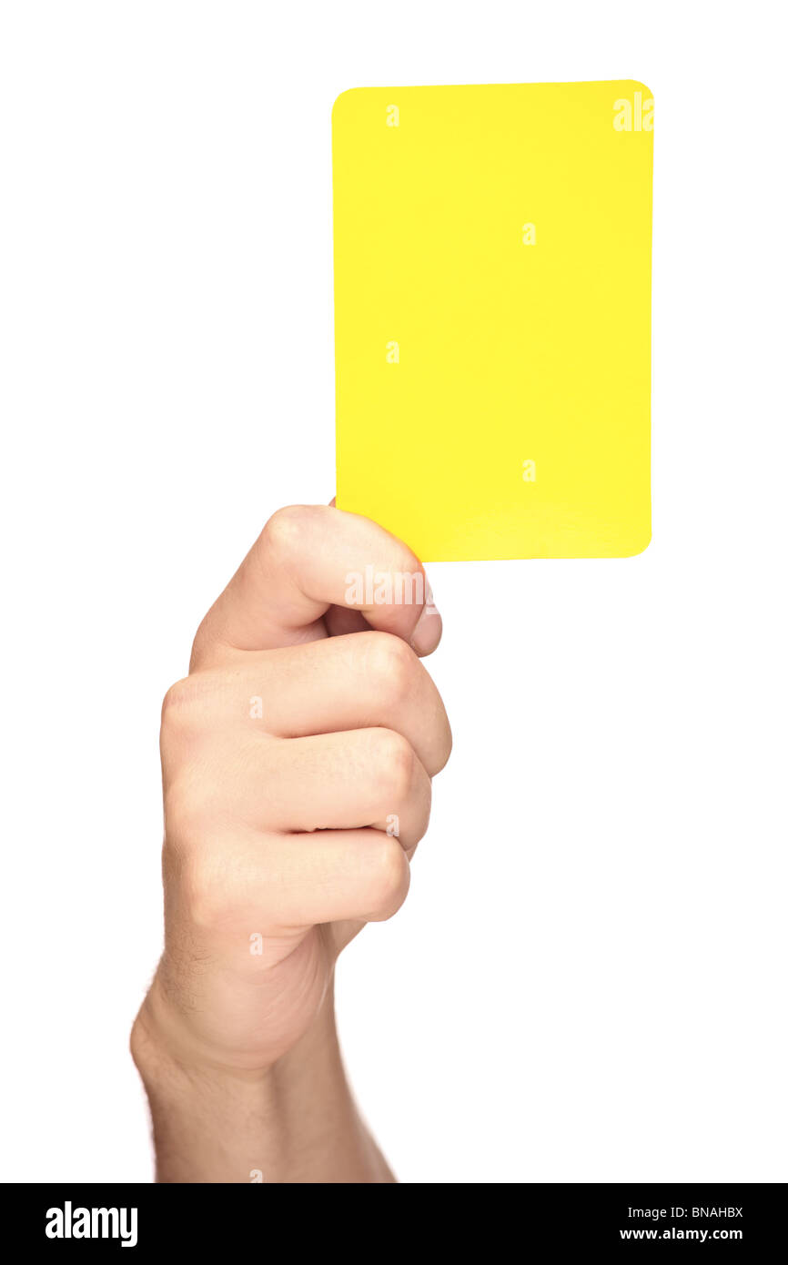 Yellow Card Football High Resolution Stock Photography and Images - Alamy