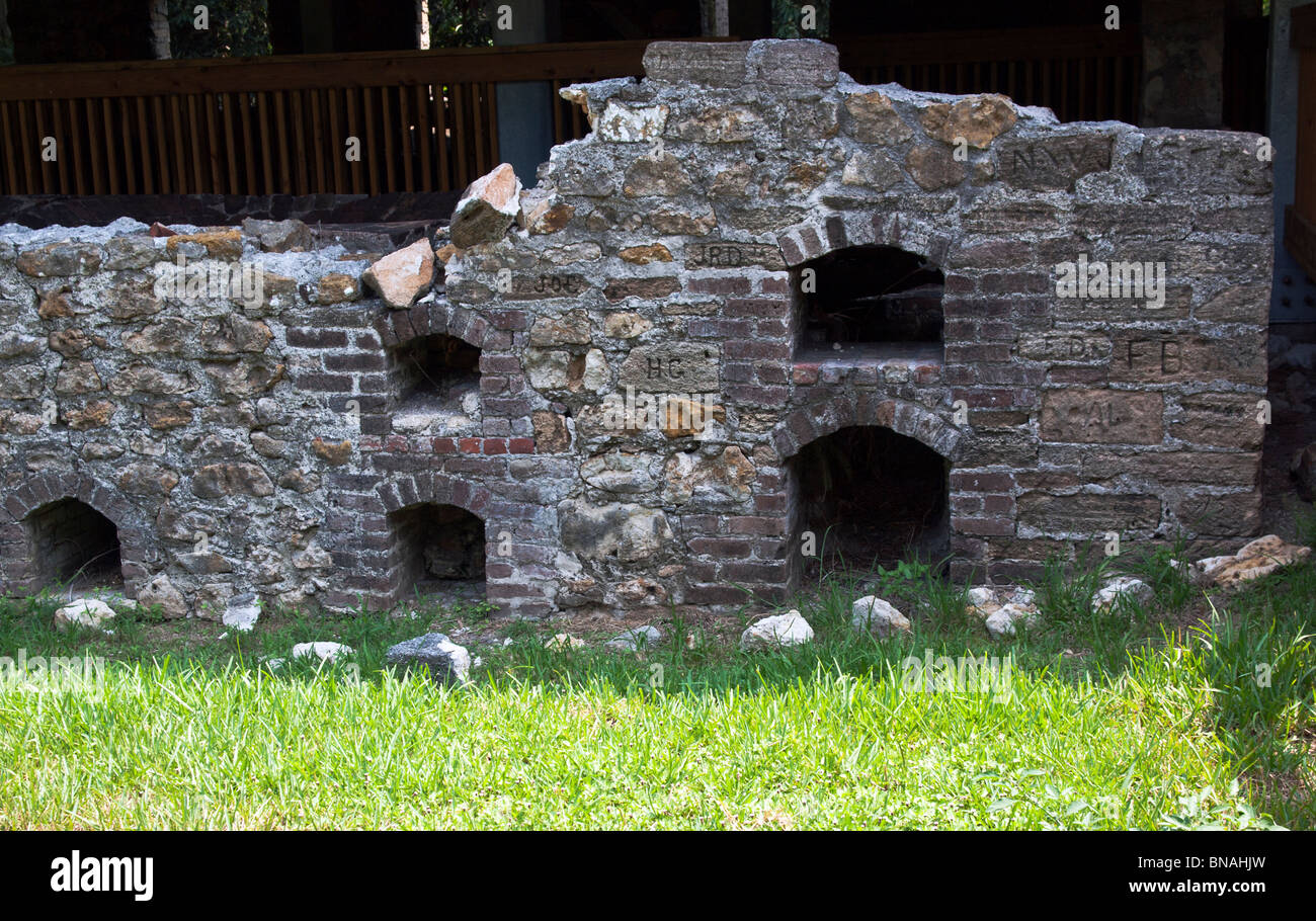 1830 sugar cane furnace at Dunlawton Plantation Sugar Mill Gardens in ...