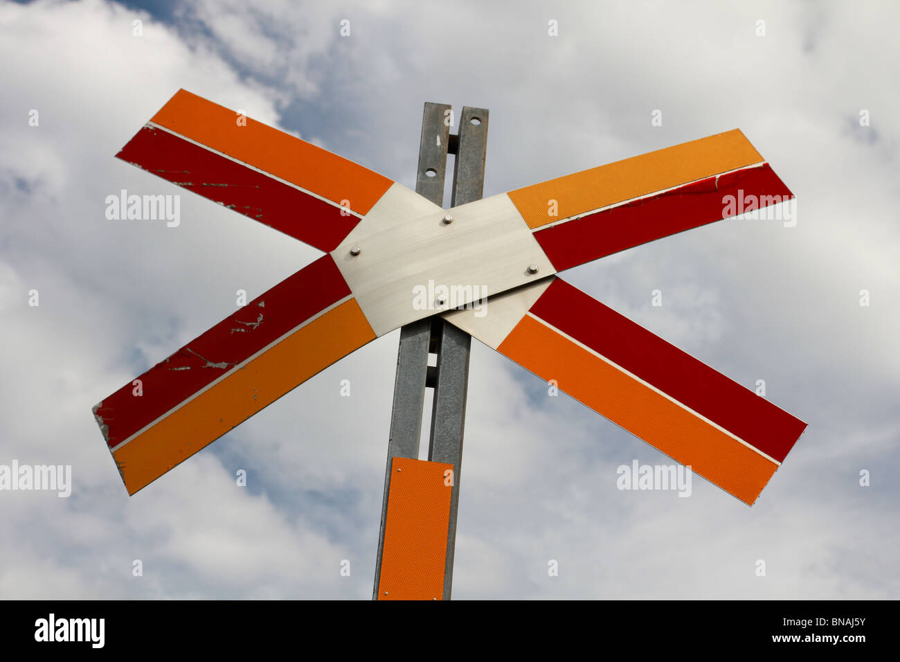 railroad crossing sign Stock Photo - Alamy