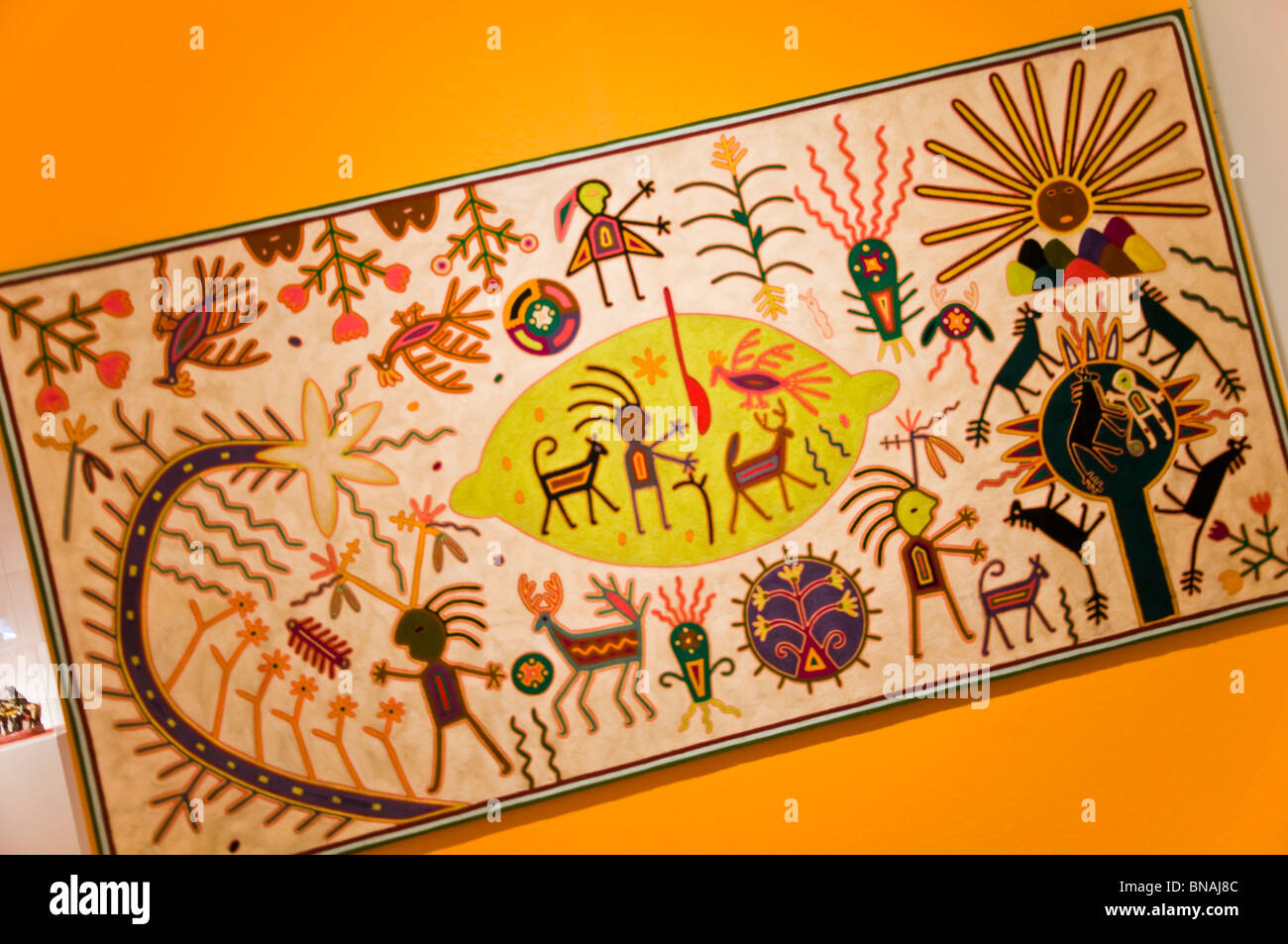 Folk Art Painting in Mingei Museum, San Diego, California, USA Stock ...