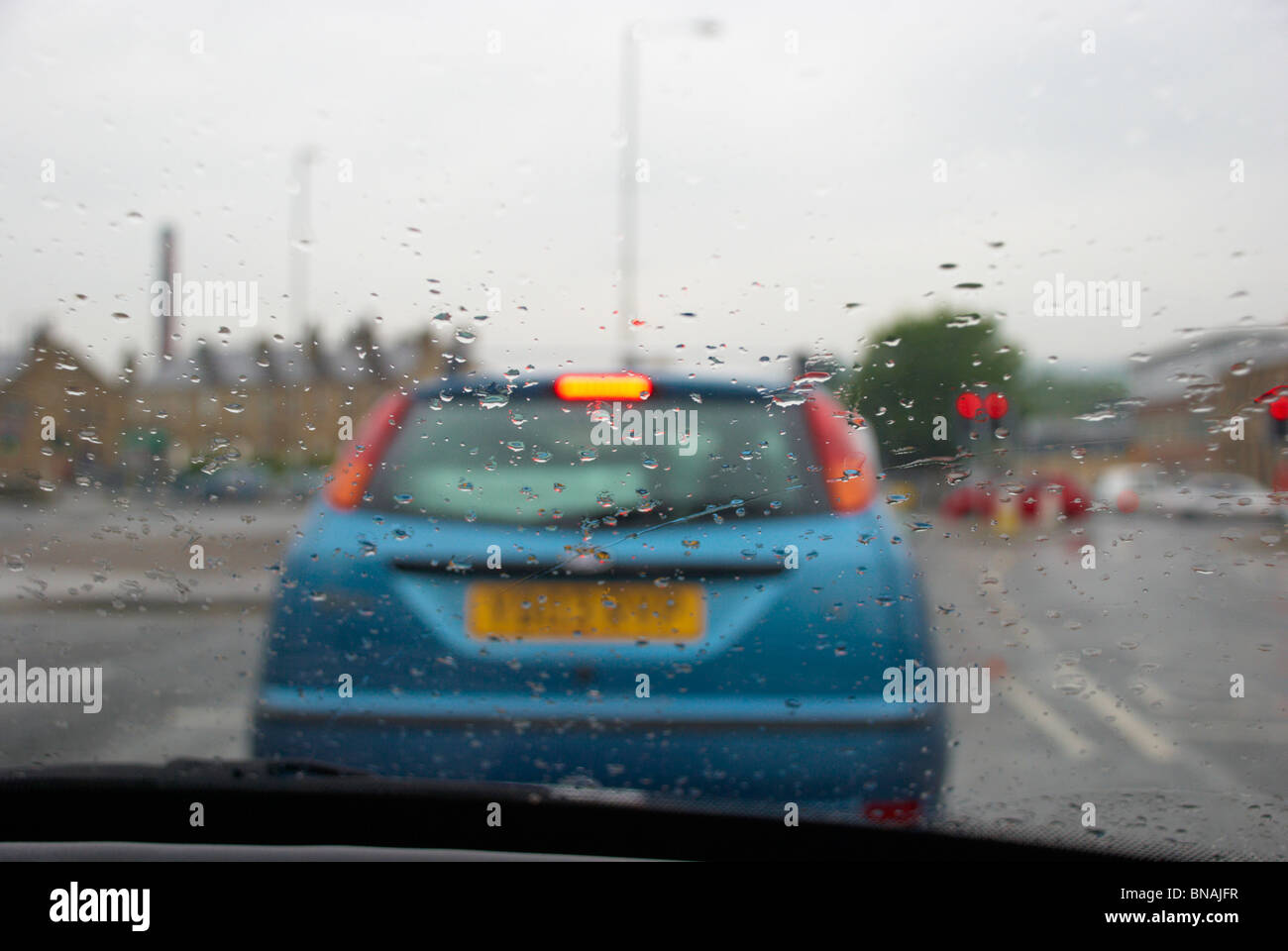 Cars on the ring road in Huddersfield, West Yorkshire, England Stock ...