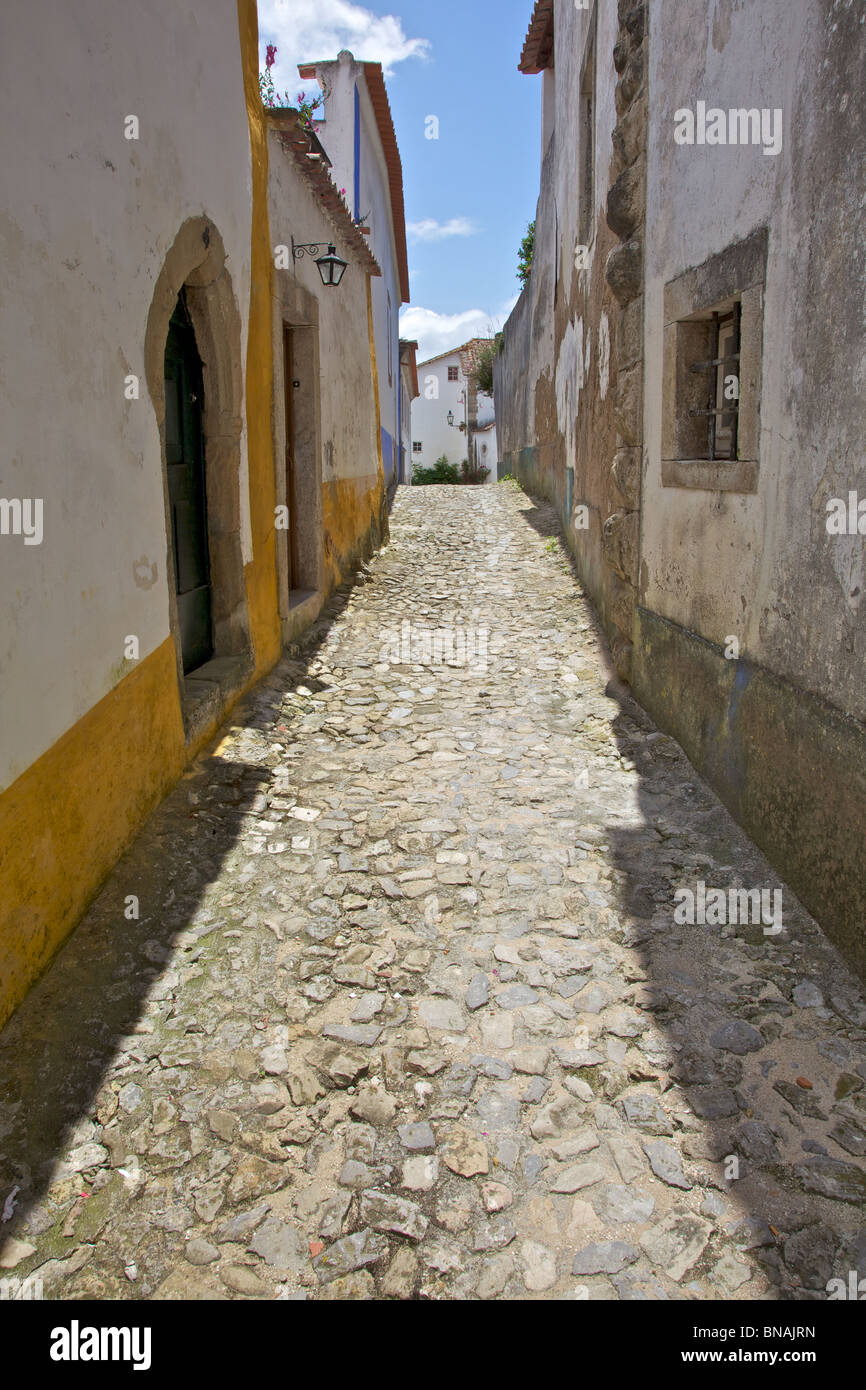 Medieval Cobblestone Alley of Old World Europe Stock Photo - Alamy
