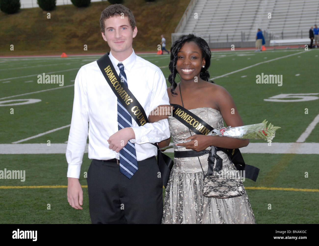 Members of their high school homecoming court Stock Photo - Alamy