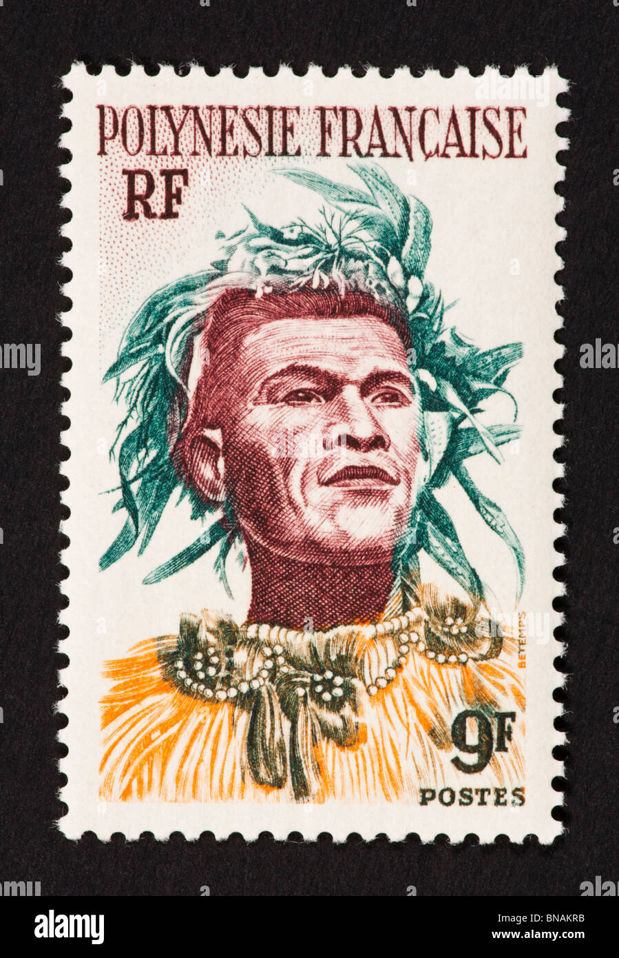 French polynesia postage stamp hi-res stock photography and images - Alamy