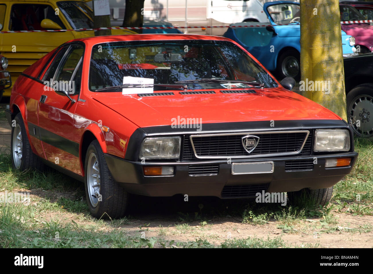 Red Lancia Monte Carlo Turbo Stock Photo - Alamy