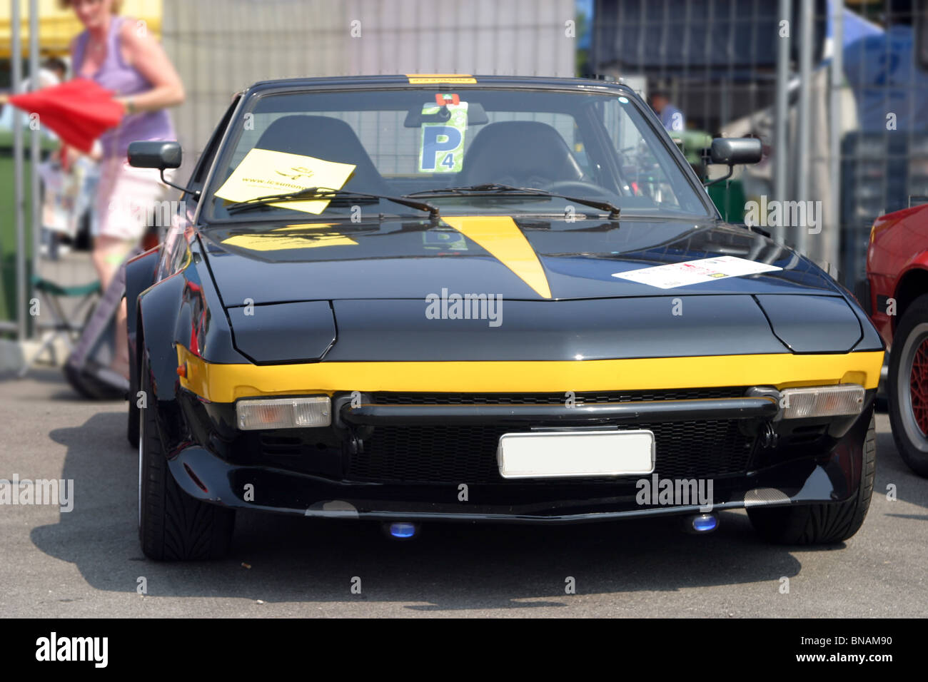 Fiat sport car front view Stock Photo - Alamy