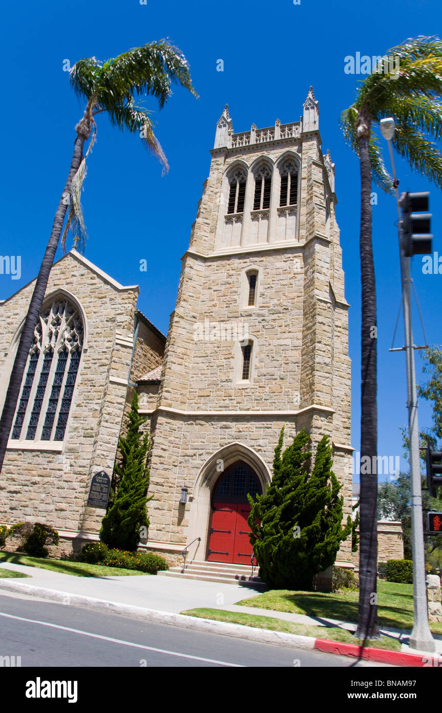 Church in Santa Barbara, California, USA Stock Photo - Alamy