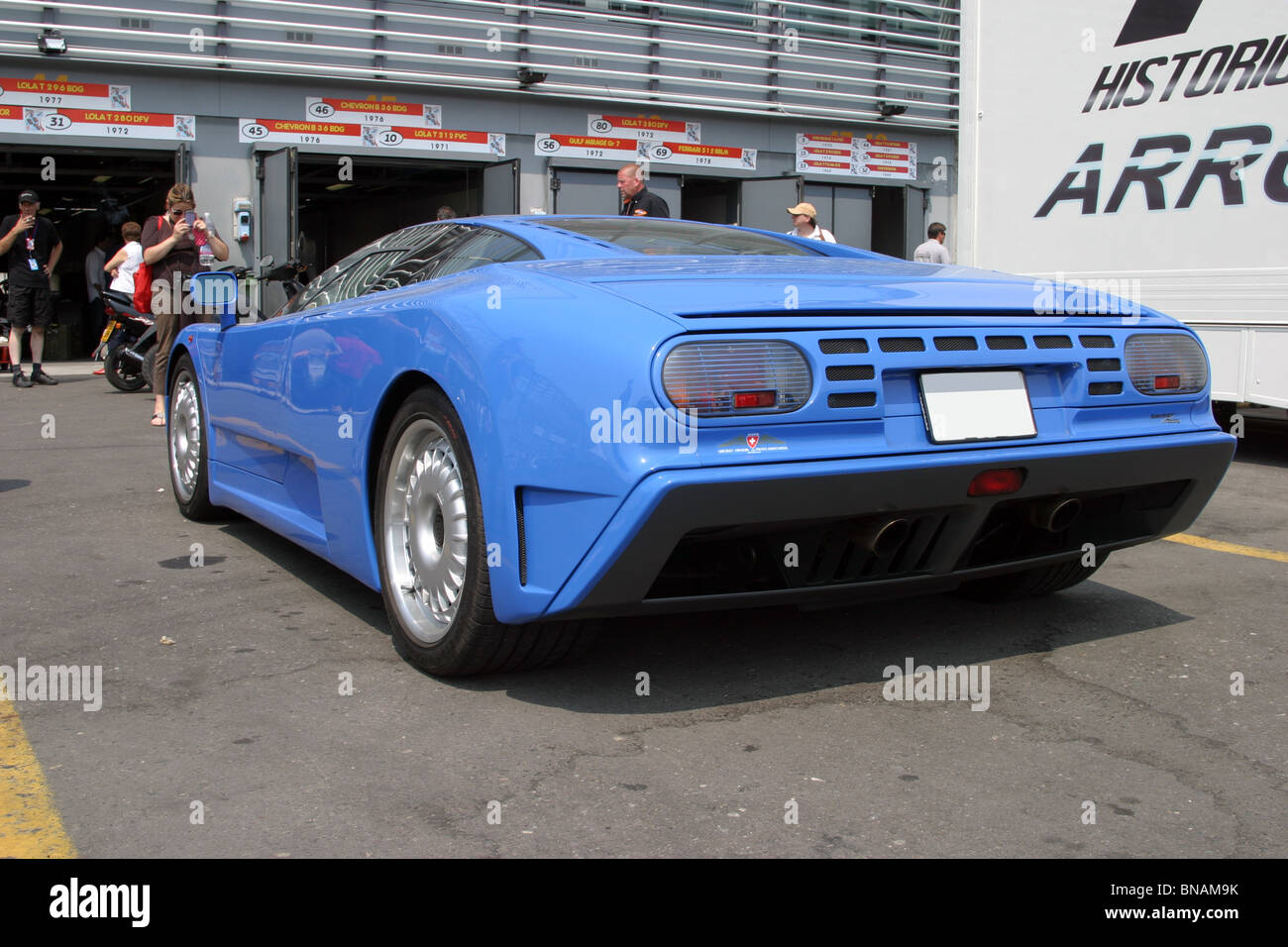 Bugatti rear view Stock Photo - Alamy