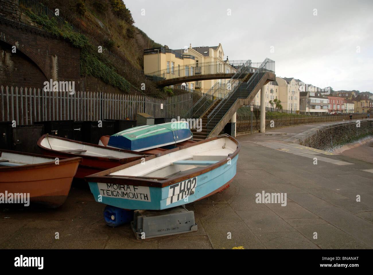 Dawlish Devon UK Beach Front Sea Railway Stock Photo - Alamy