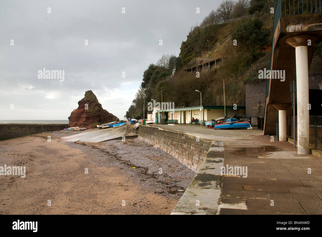 Dawlish Devon UK Beach Front Sea Railway Stock Photo - Alamy