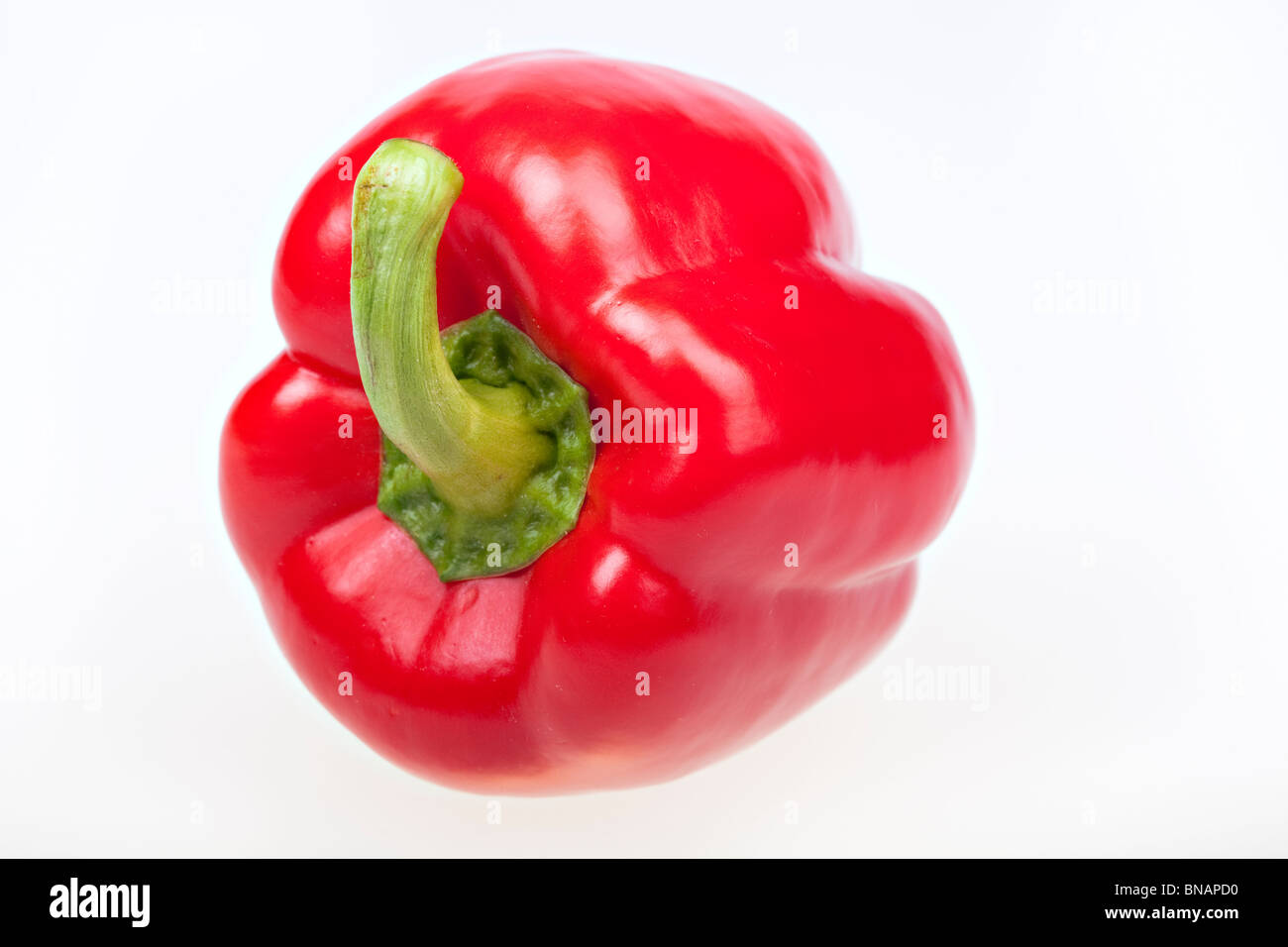 Red pepper isolated over white background Stock Photo - Alamy