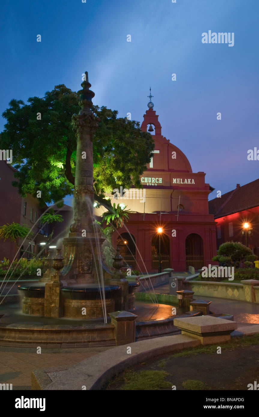 Christ Church Town Square Malacca Melaka Malaysia Stock Photo - Alamy