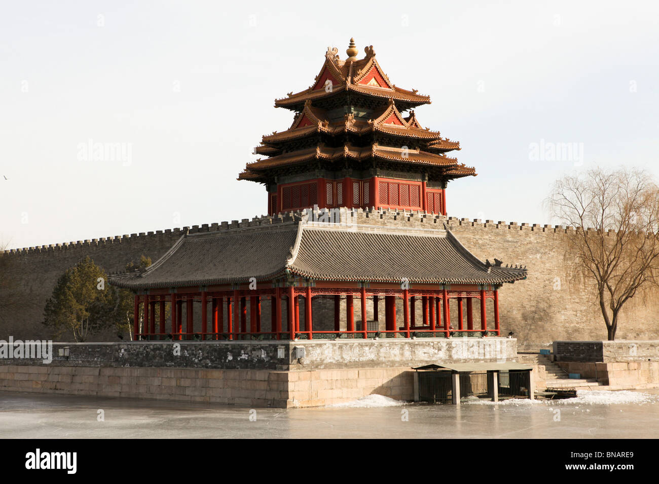 China, Beijing, Guard tower, Forbidden City Stock Photo - Alamy