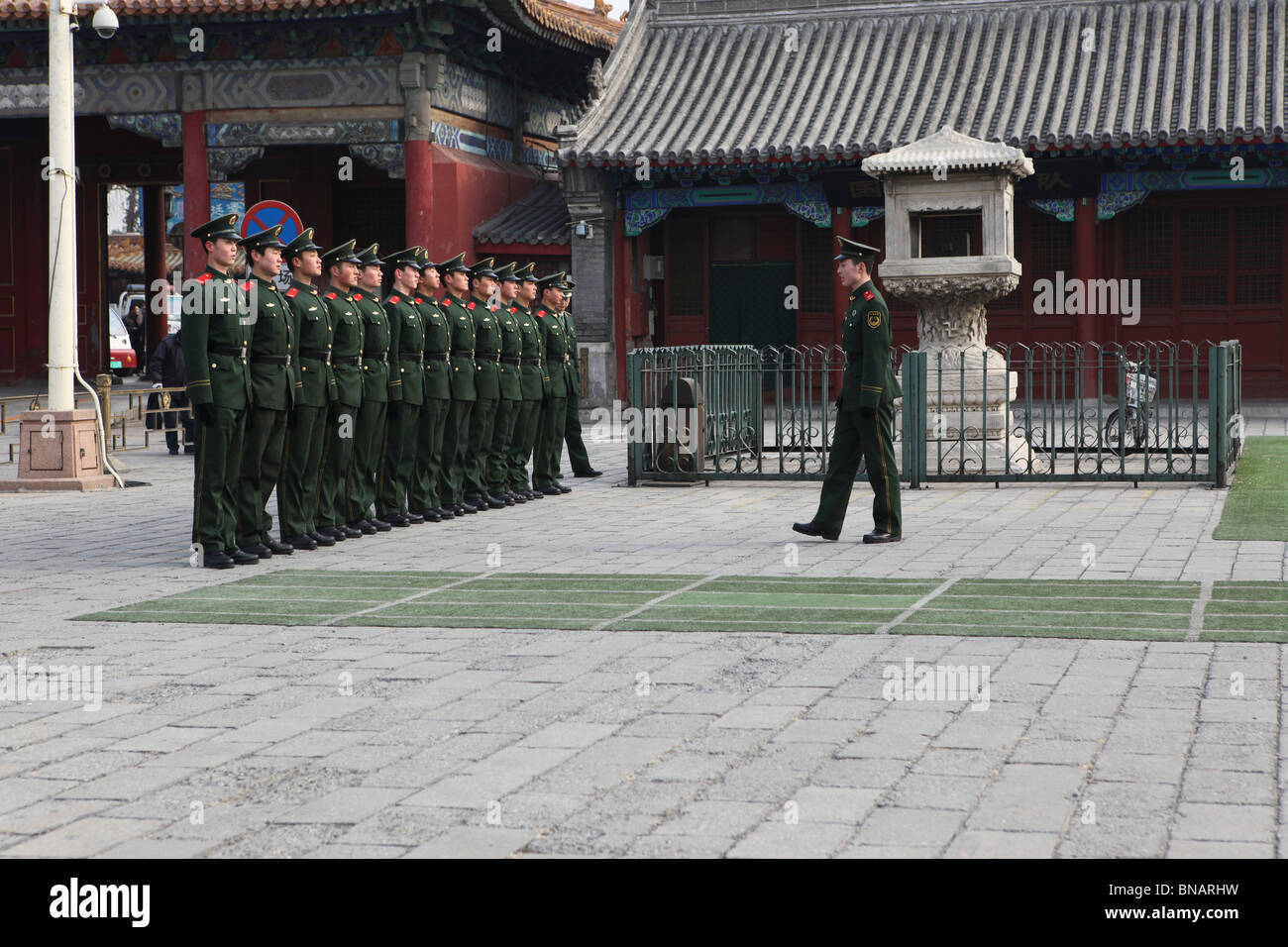 China, Beijing, The Imperial Palace in the Forbidden City. Changing the ...