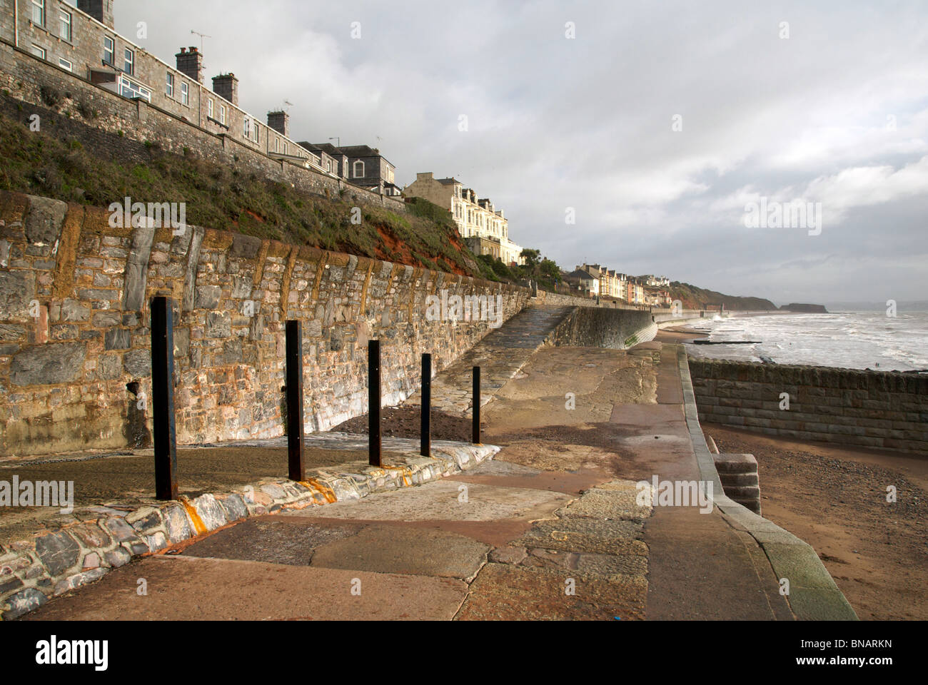 Dawlish Devon UK Beach Front Sea Railway Stock Photo - Alamy