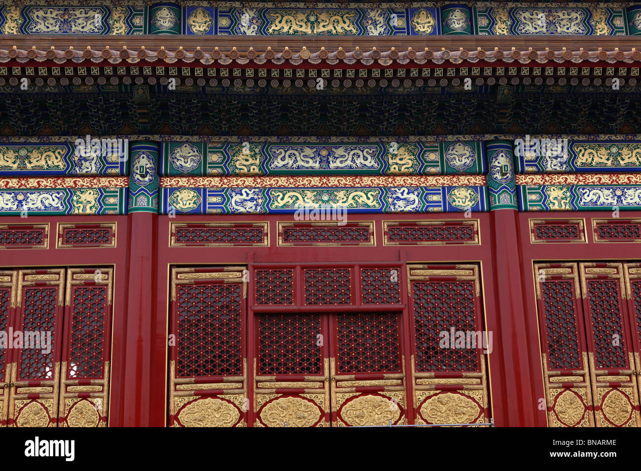 China, Beijing, The Imperial Palace in the Forbidden City Stock Photo ...