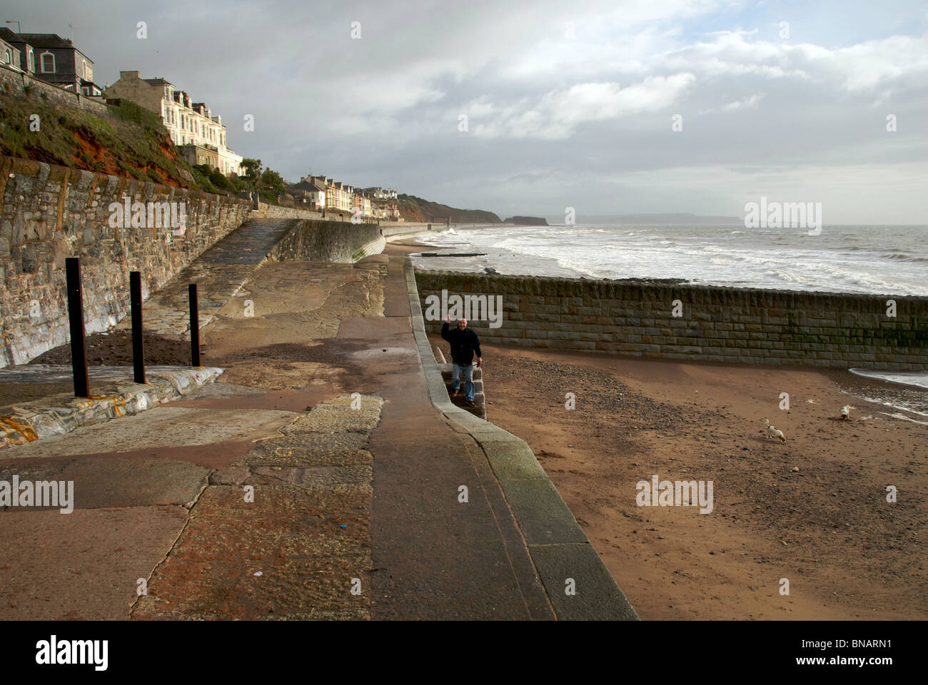 Dawlish Devon UK Beach Front Sea Railway Stock Photo - Alamy