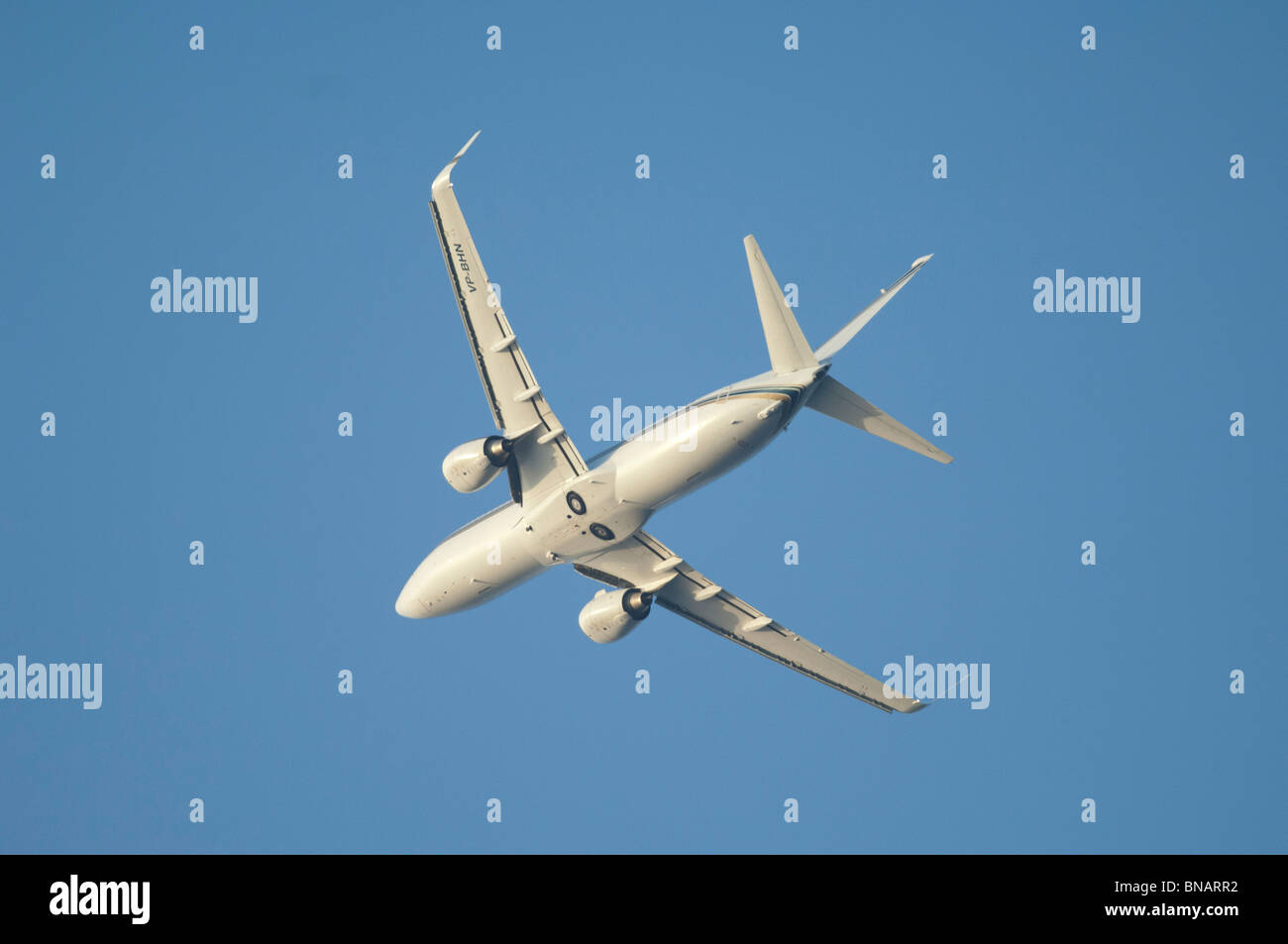 The underside of a private jet Stock Photo - Alamy