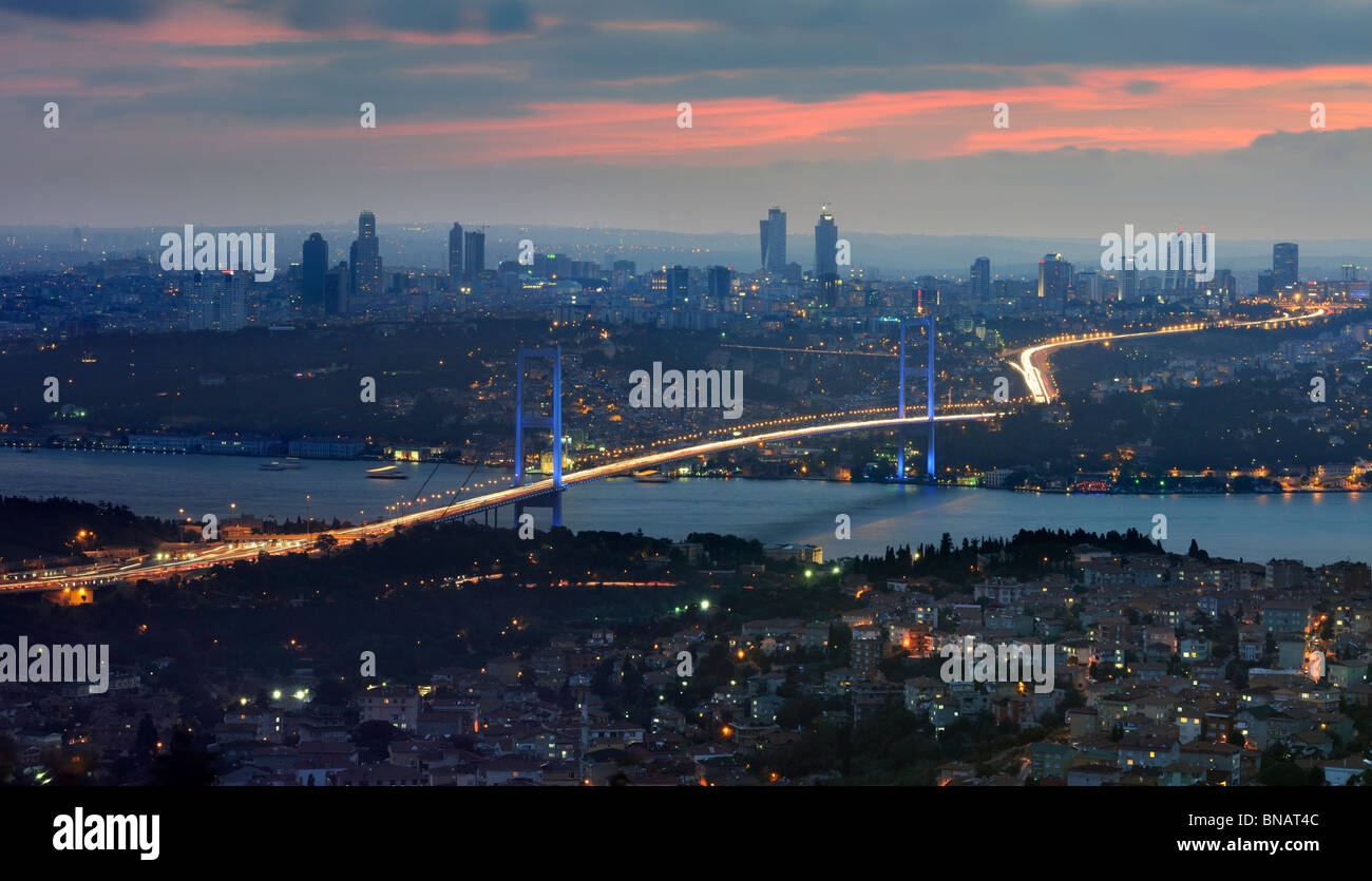Bosphorus bridge at night hi-res stock photography and images - Alamy